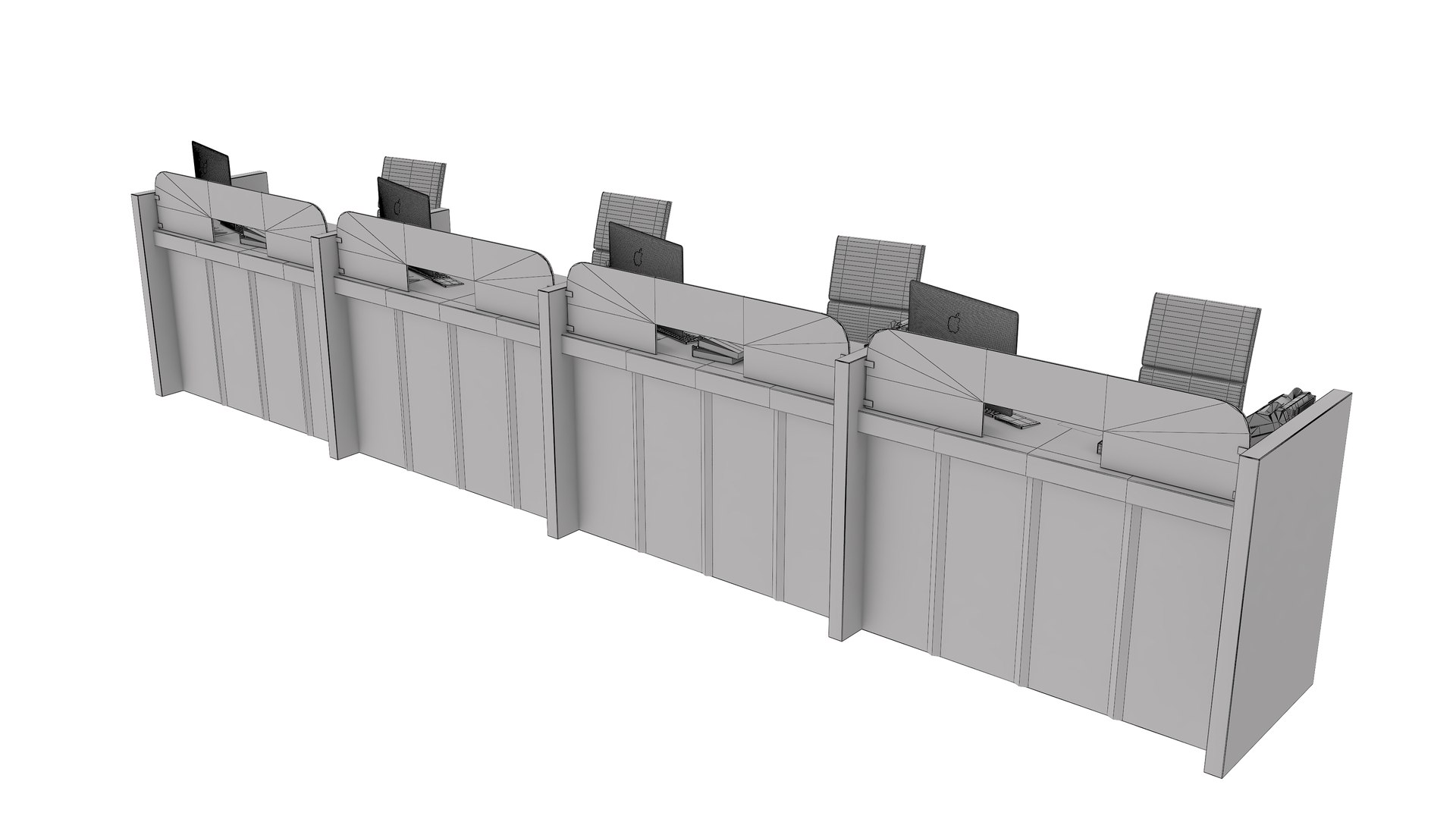 3D Bank Cash Counter - TurboSquid 2260141