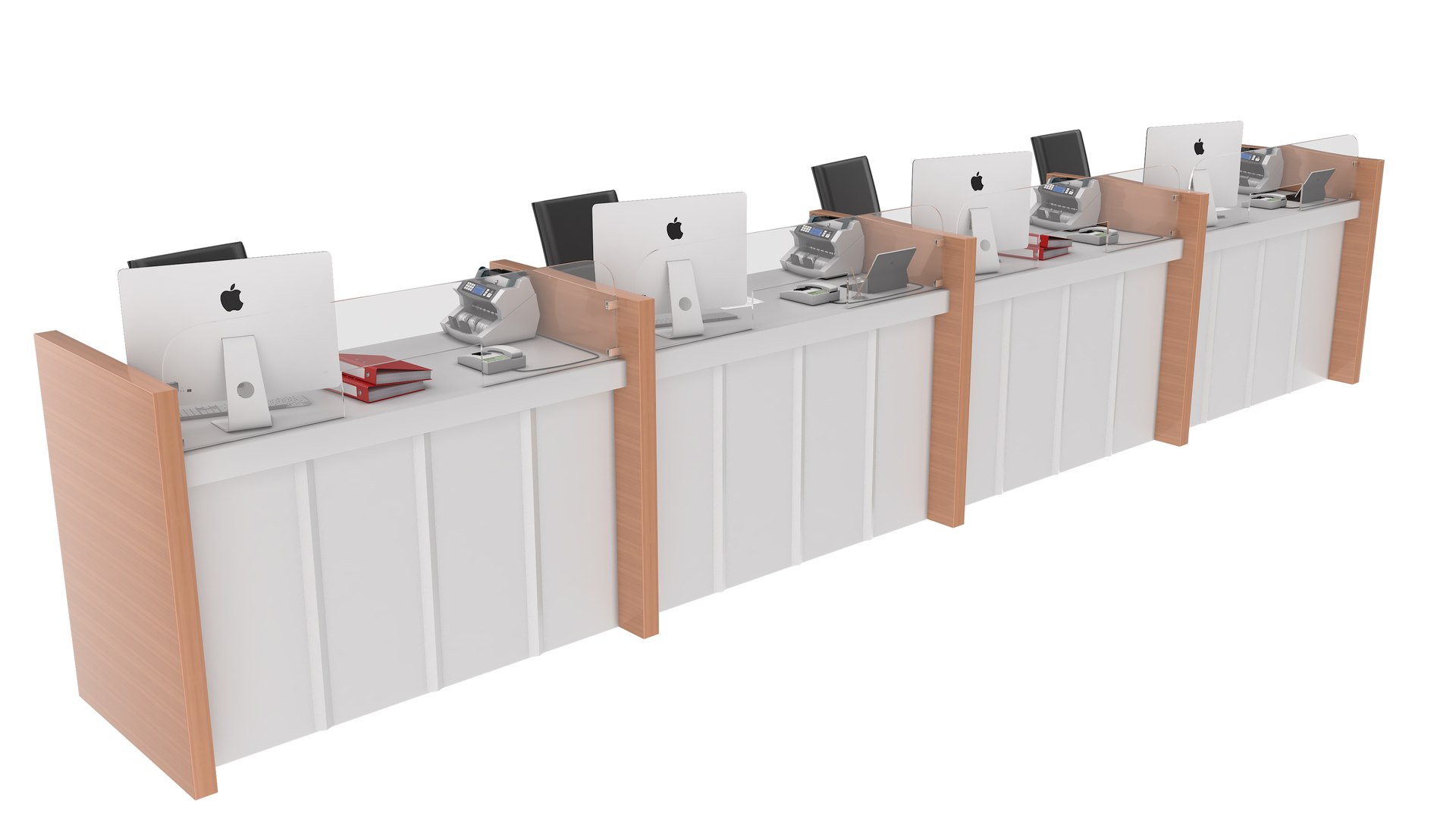 3D Bank Cash Counter - TurboSquid 2260141