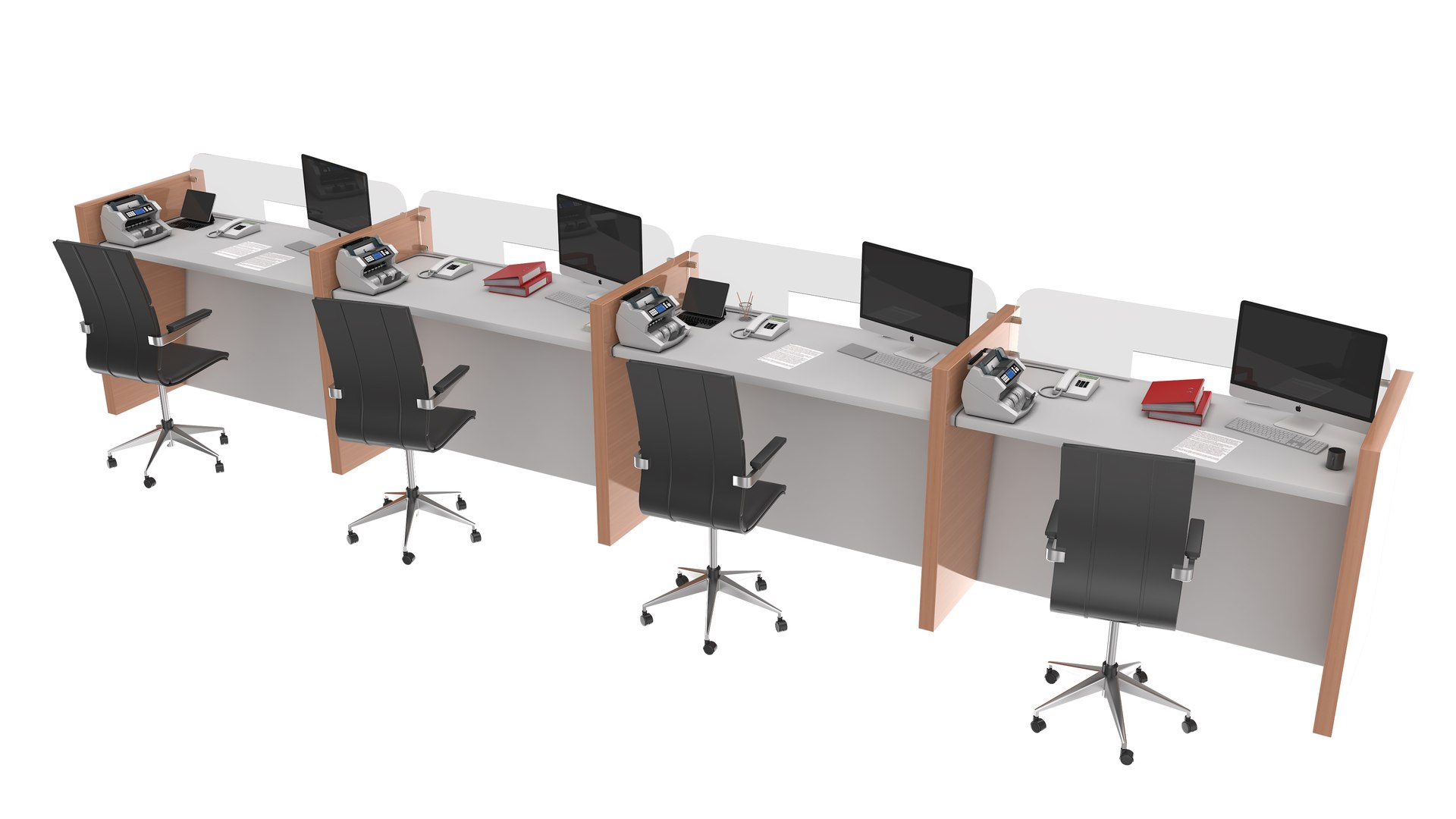 3D Bank Cash Counter - TurboSquid 2260141