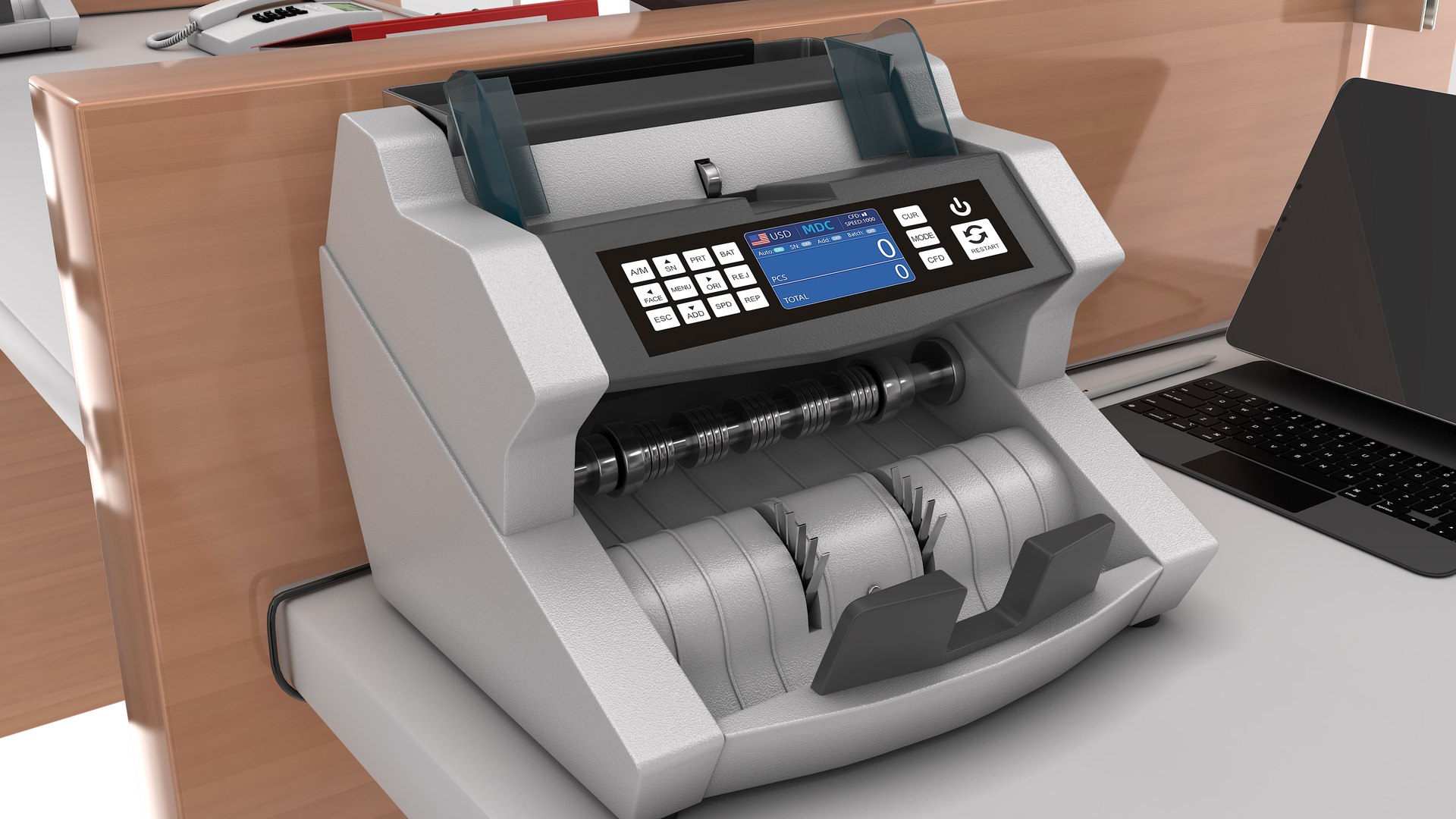 3D Bank Cash Counter - TurboSquid 2260141