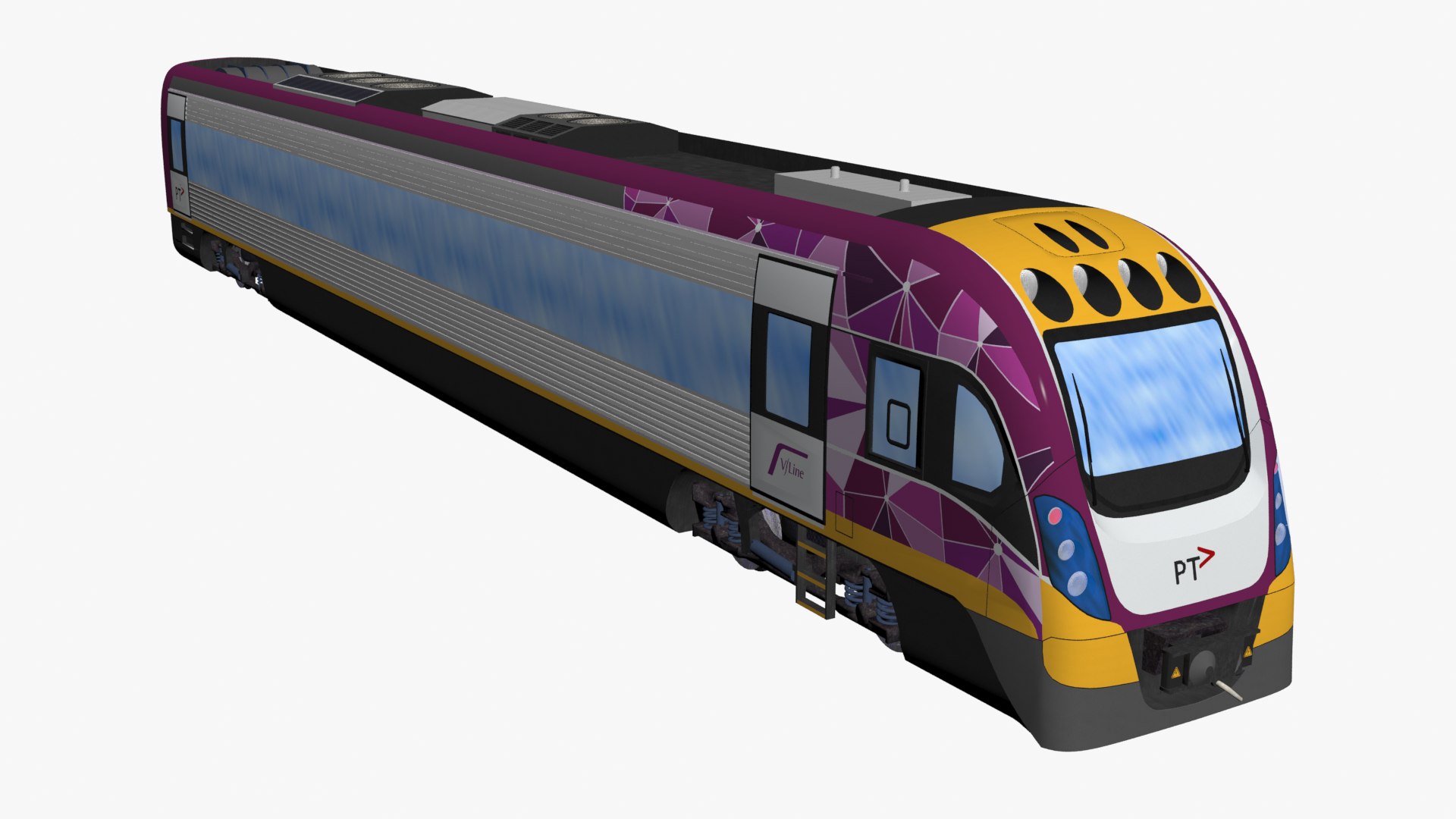 Australian Vline Vlocity Diesel Passenger Train 3D Model - TurboSquid ...