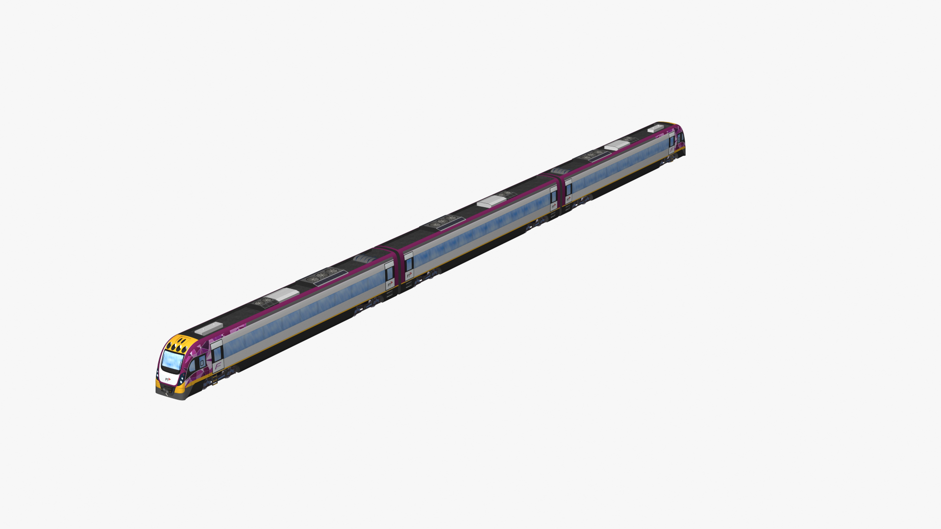 Australian Vline Vlocity Diesel Passenger Train 3D Model - TurboSquid ...
