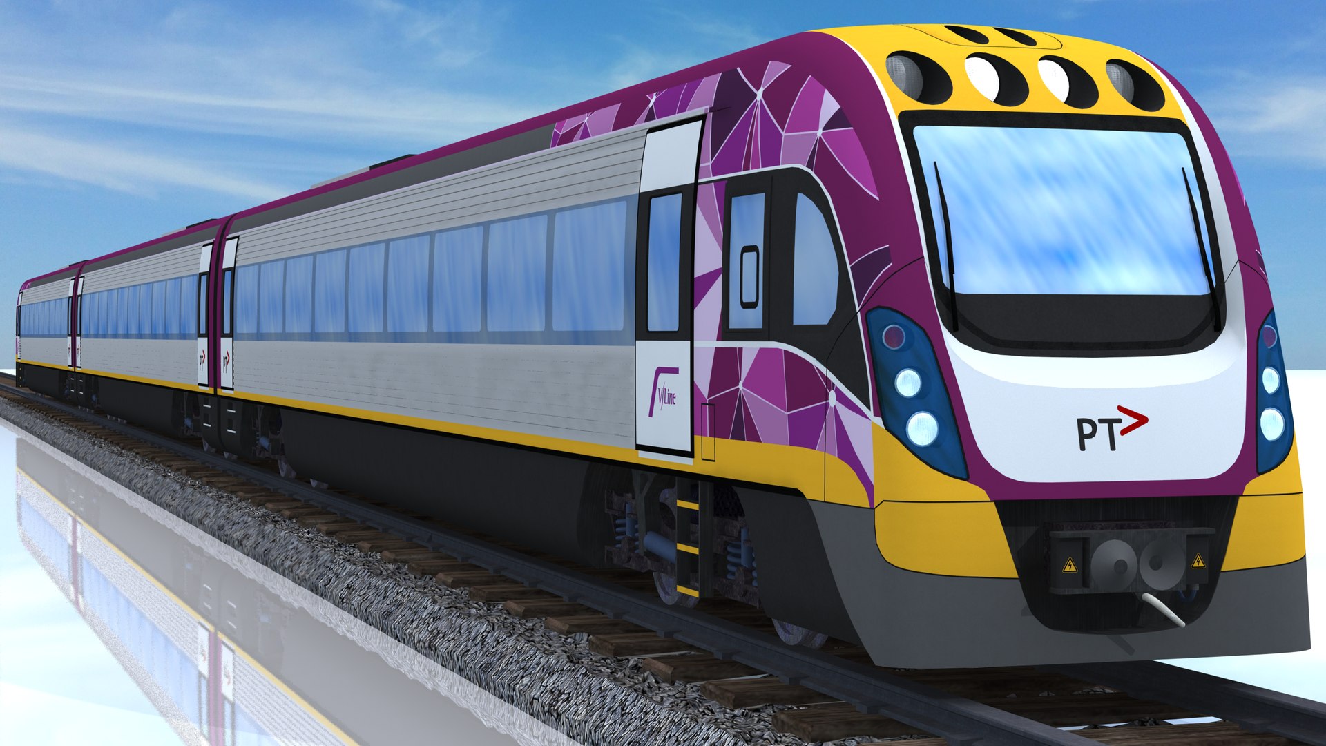 Australian Vline Vlocity Diesel Passenger Train 3D Model - TurboSquid ...