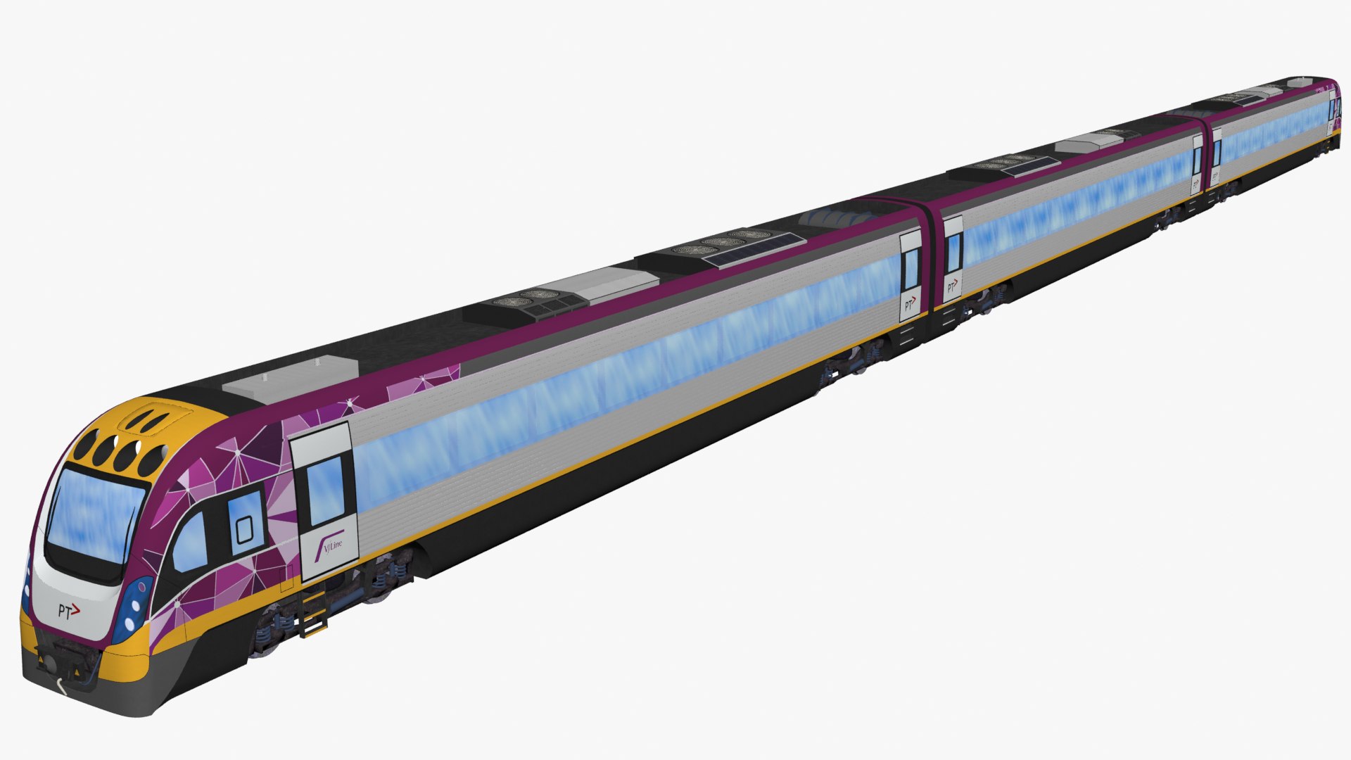 Australian Vline Vlocity Diesel Passenger Train 3D Model - TurboSquid ...