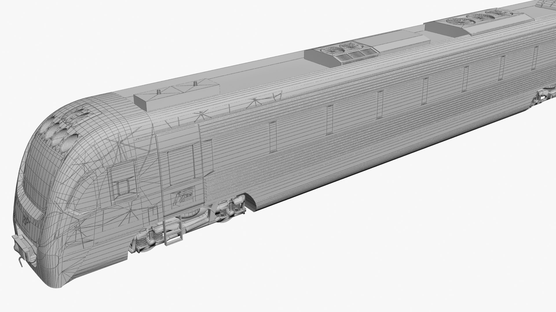 Australian Vline Vlocity Diesel Passenger Train 3d Model Turbosquid
