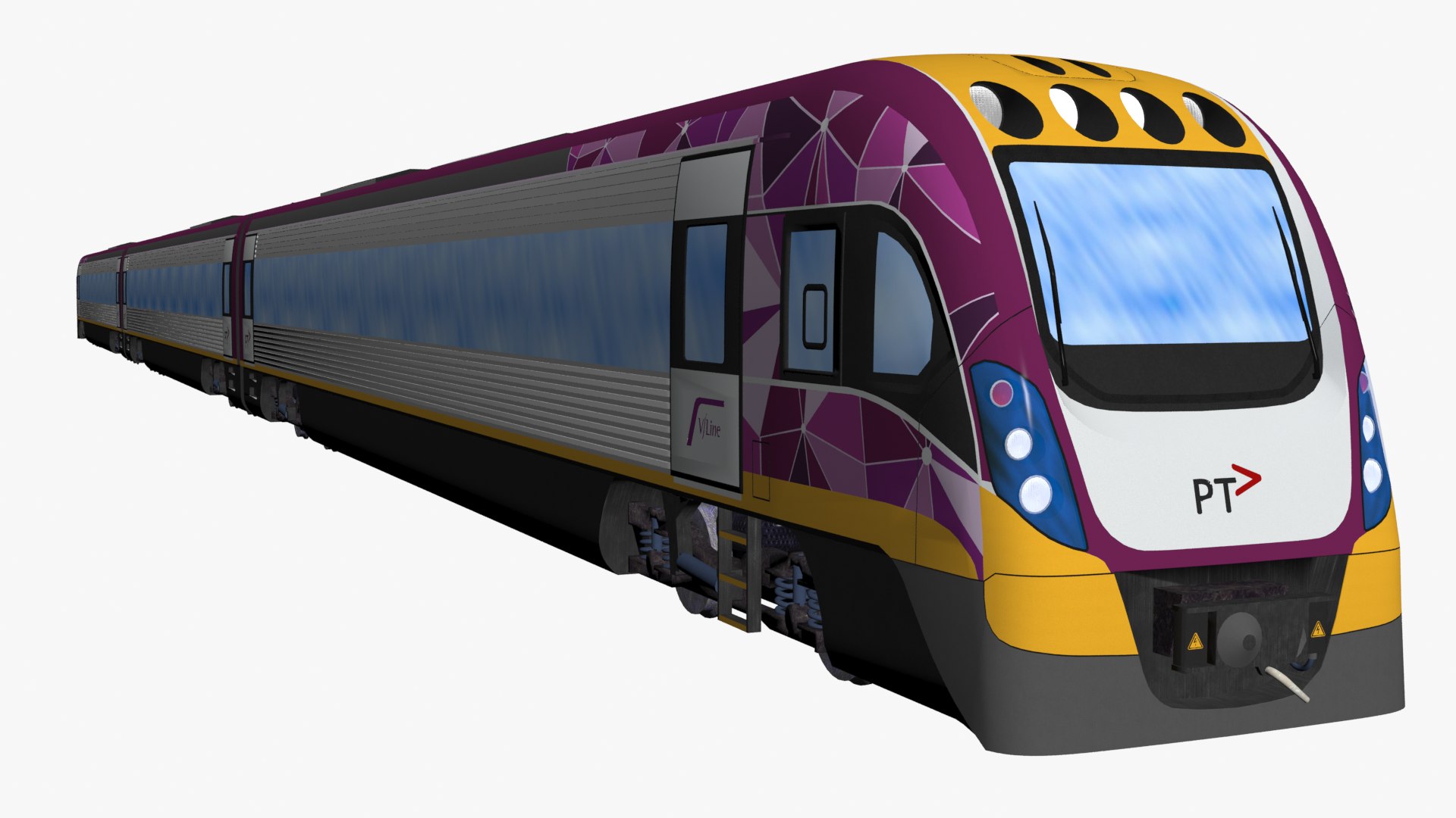 Australian Vline Vlocity Diesel Passenger Train 3D Model - TurboSquid ...