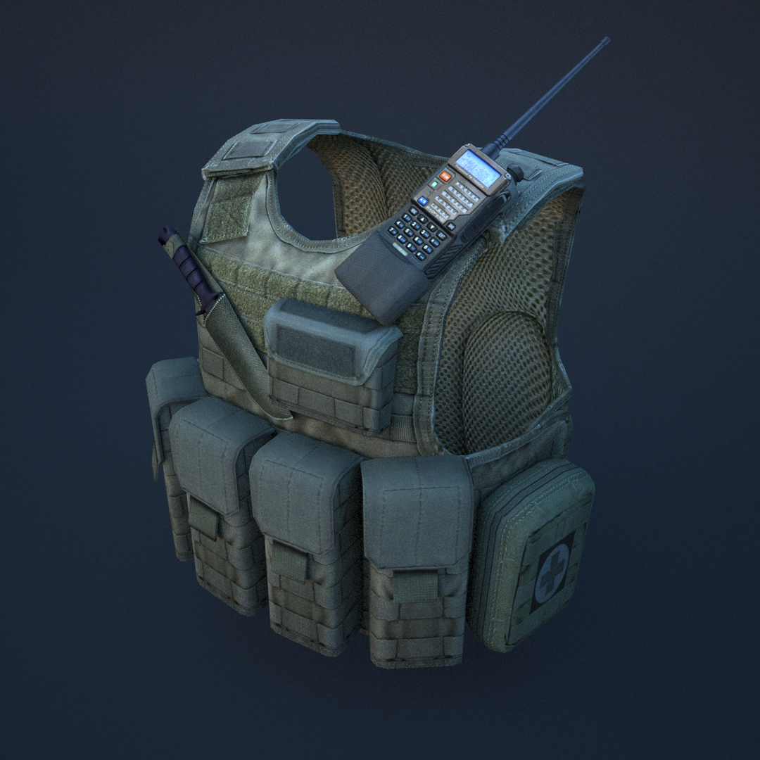 3d body armor model