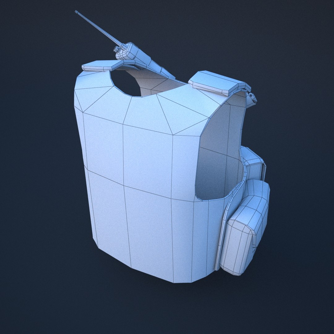 3d body armor model