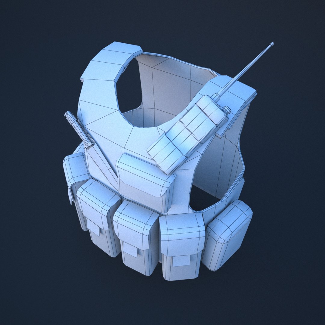 3d body armor model