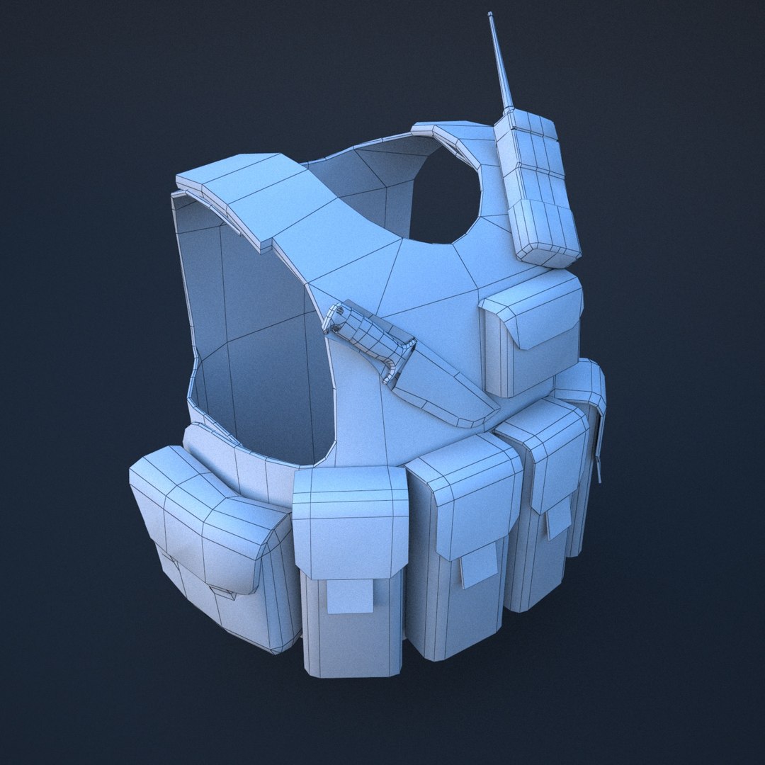3d body armor model