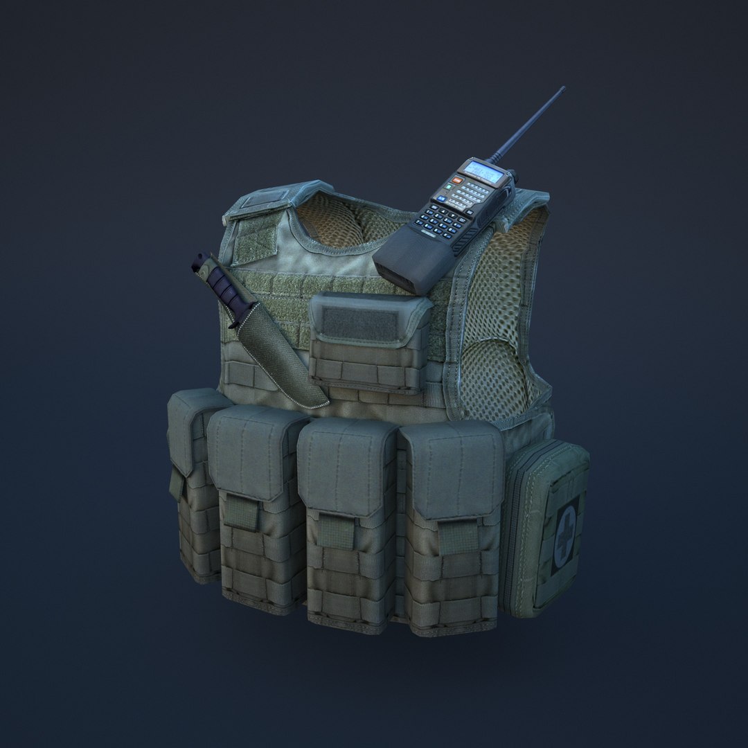 3d body armor model