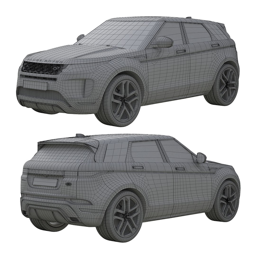 Range rover land evoque model - TurboSquid 1500354