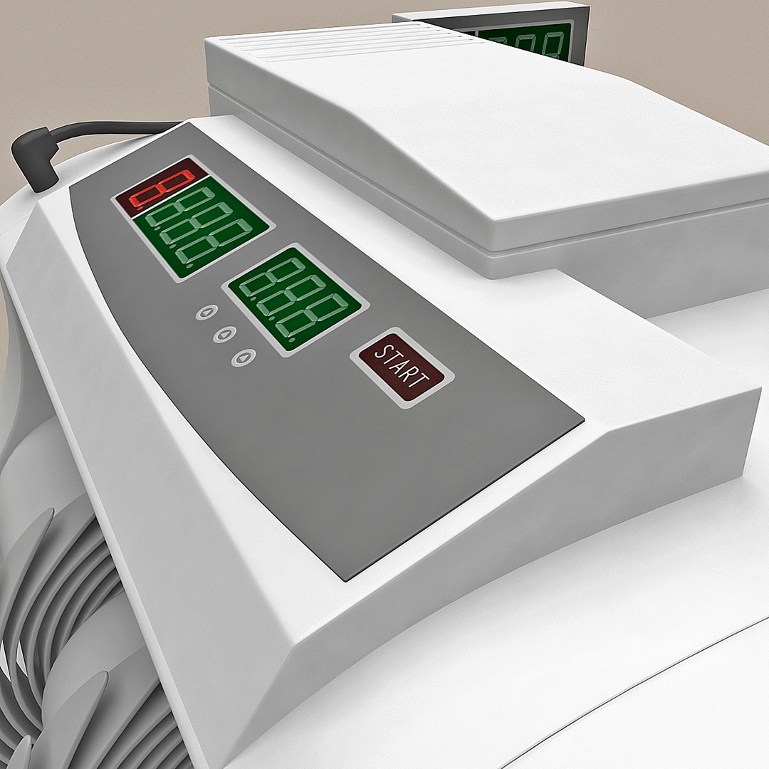 3d Currency Counters Model