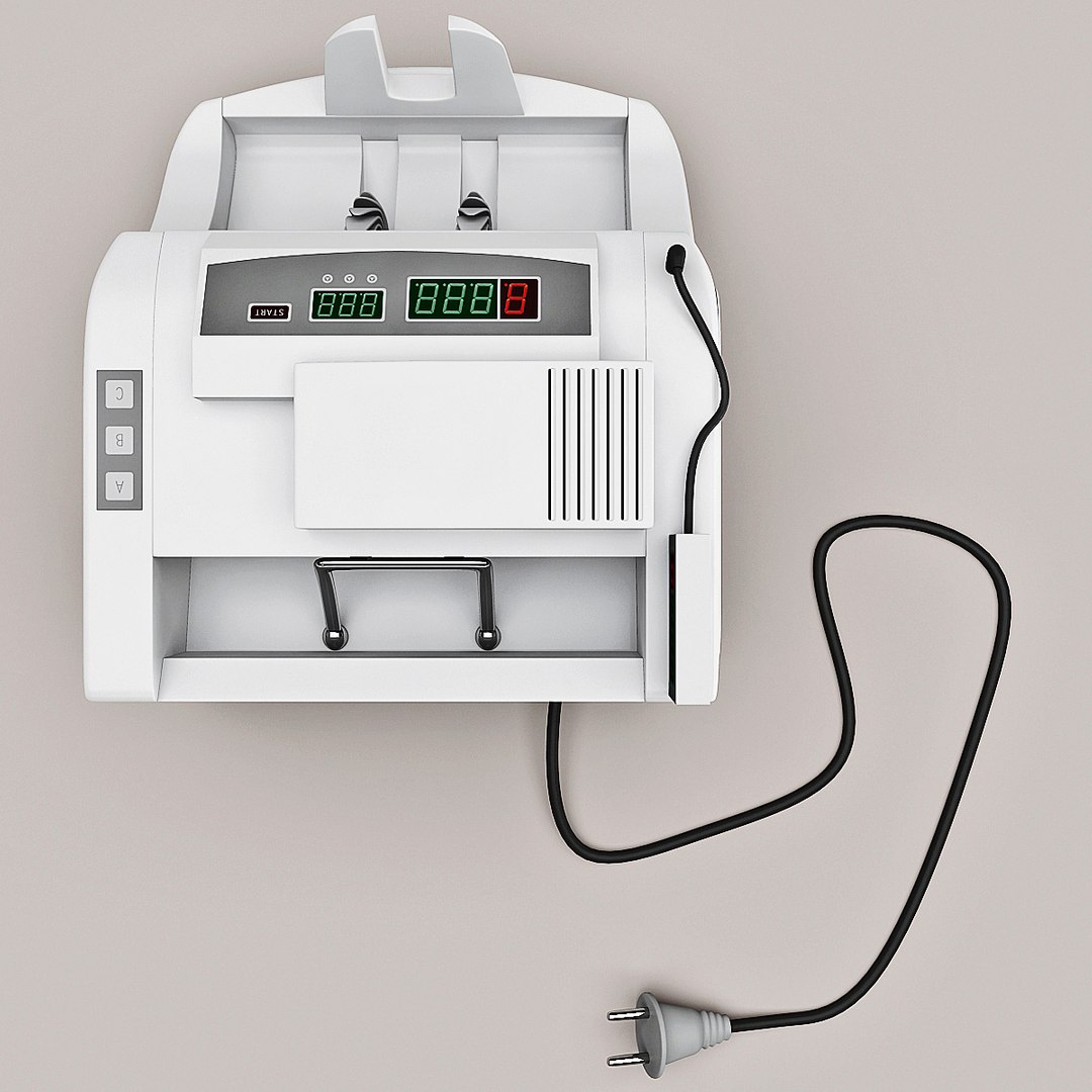 3d Currency Counters Model