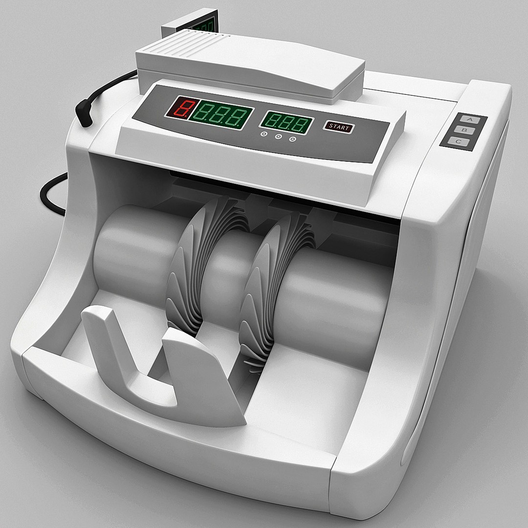 3d Currency Counters Model