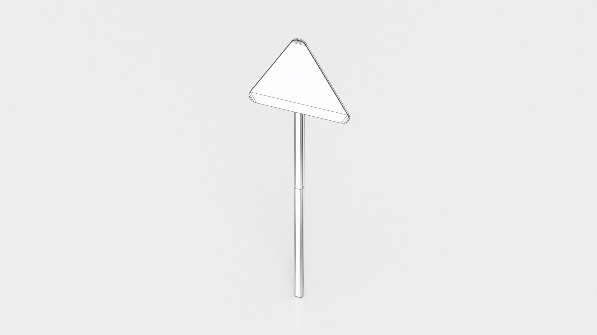 Sharp-Left-Curve Road Sign 3D Model - TurboSquid 2117204