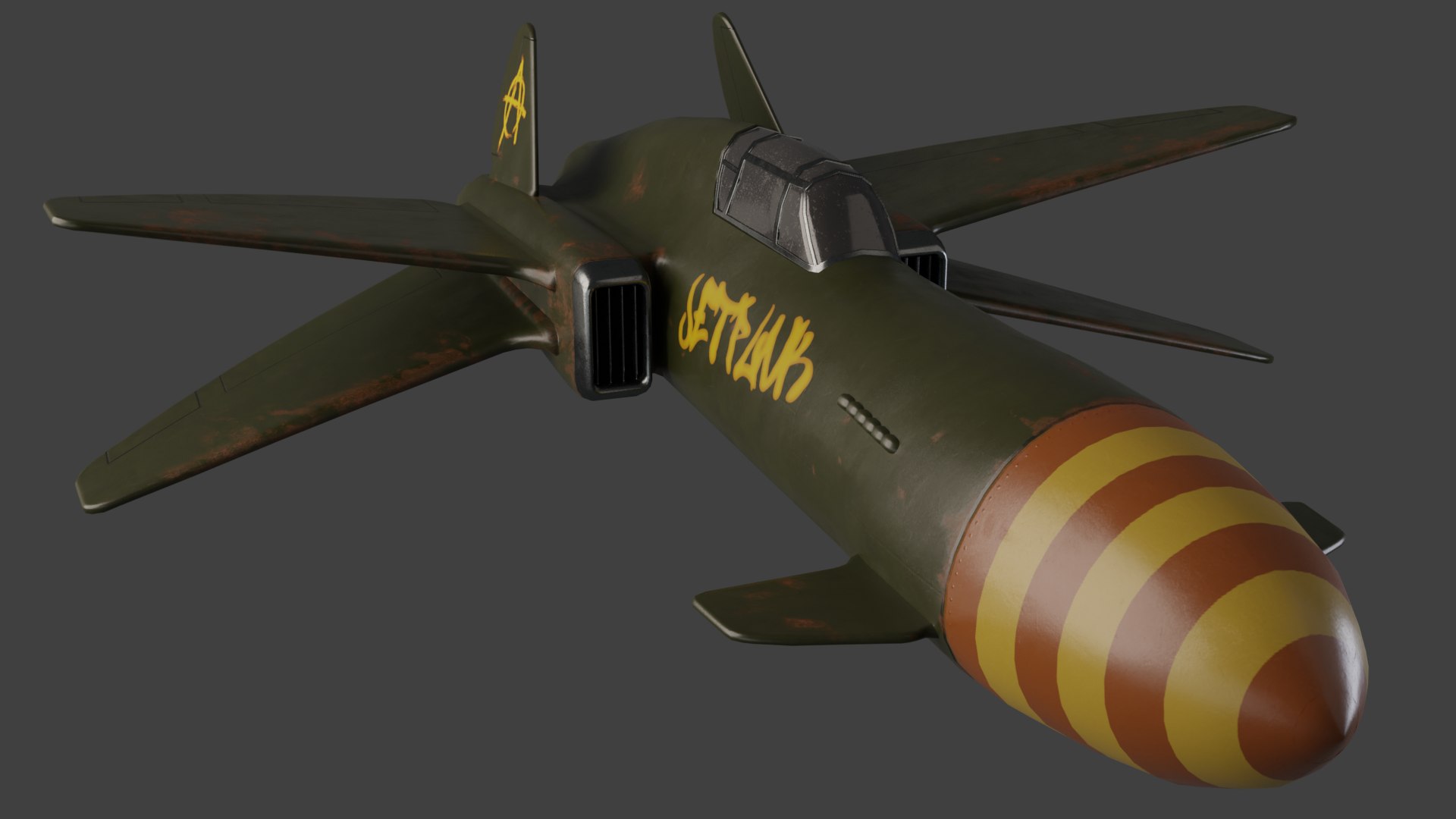 3D Fantasy Jet Punk Plane Model - TurboSquid 2160181