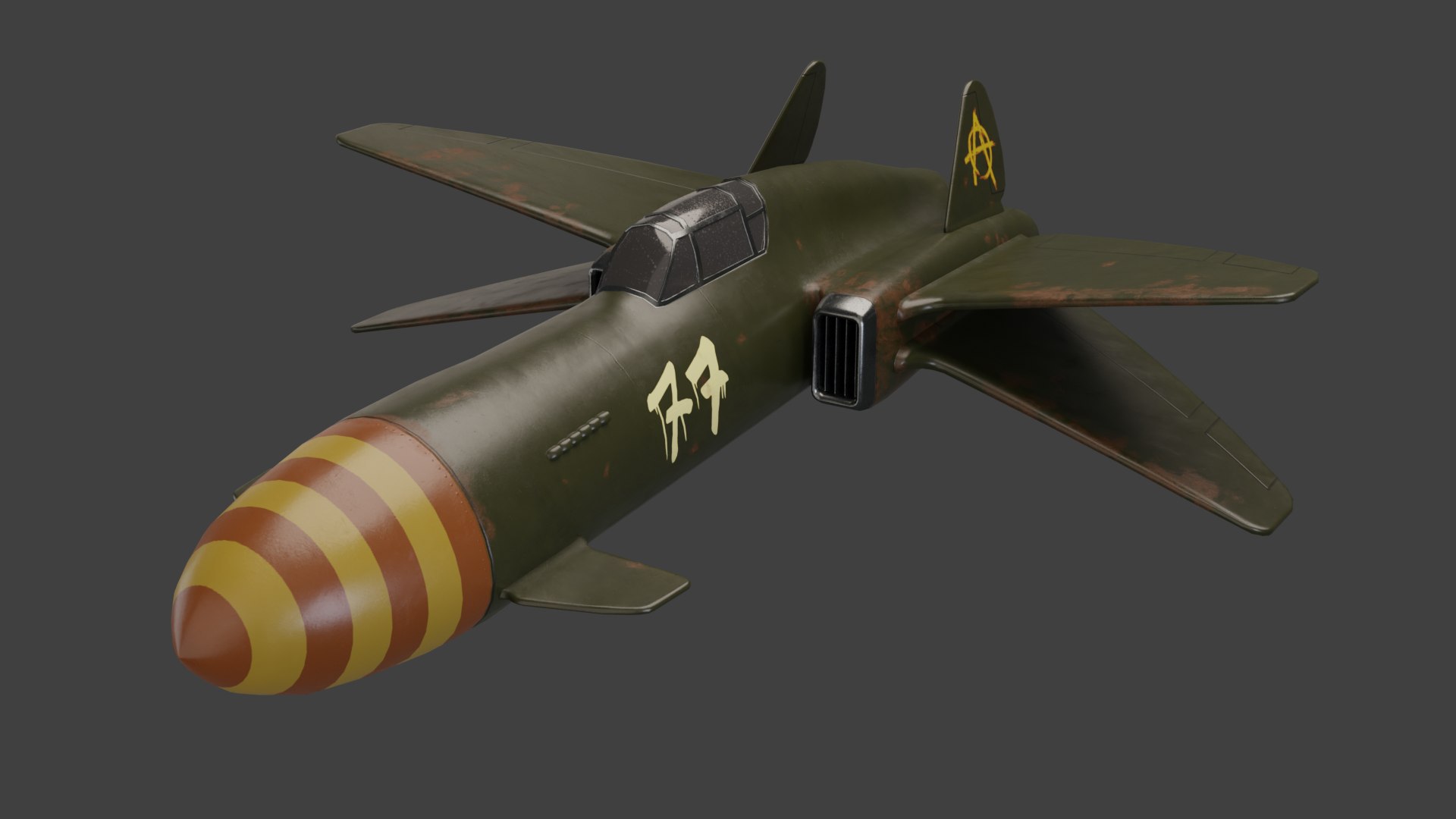 3D Fantasy Jet Punk Plane model - TurboSquid 2160181