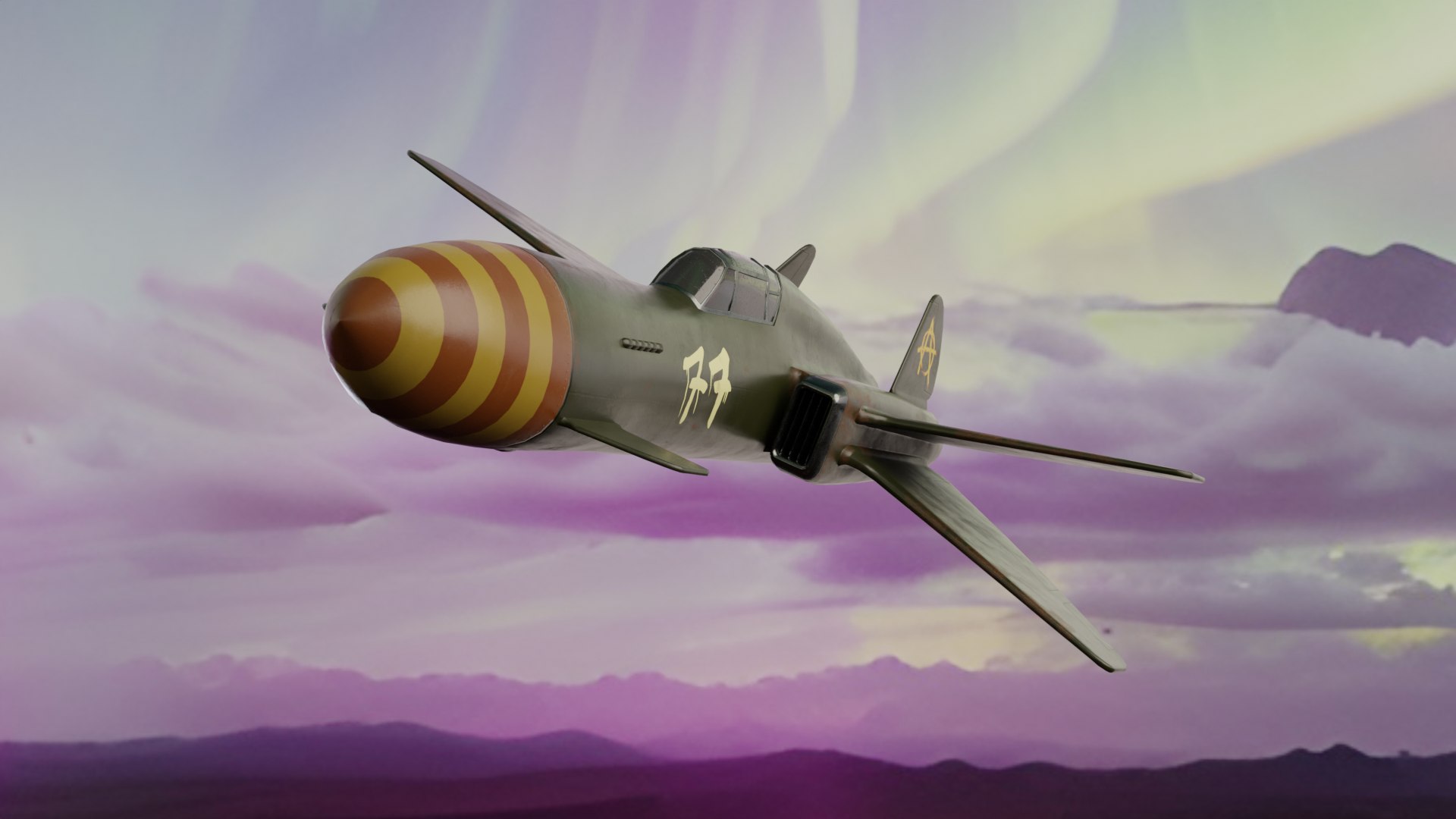 3D Fantasy Jet Punk Plane Model - TurboSquid 2160181