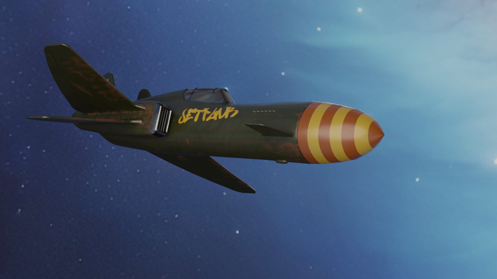 3D Fantasy Jet Punk Plane Model - TurboSquid 2160181