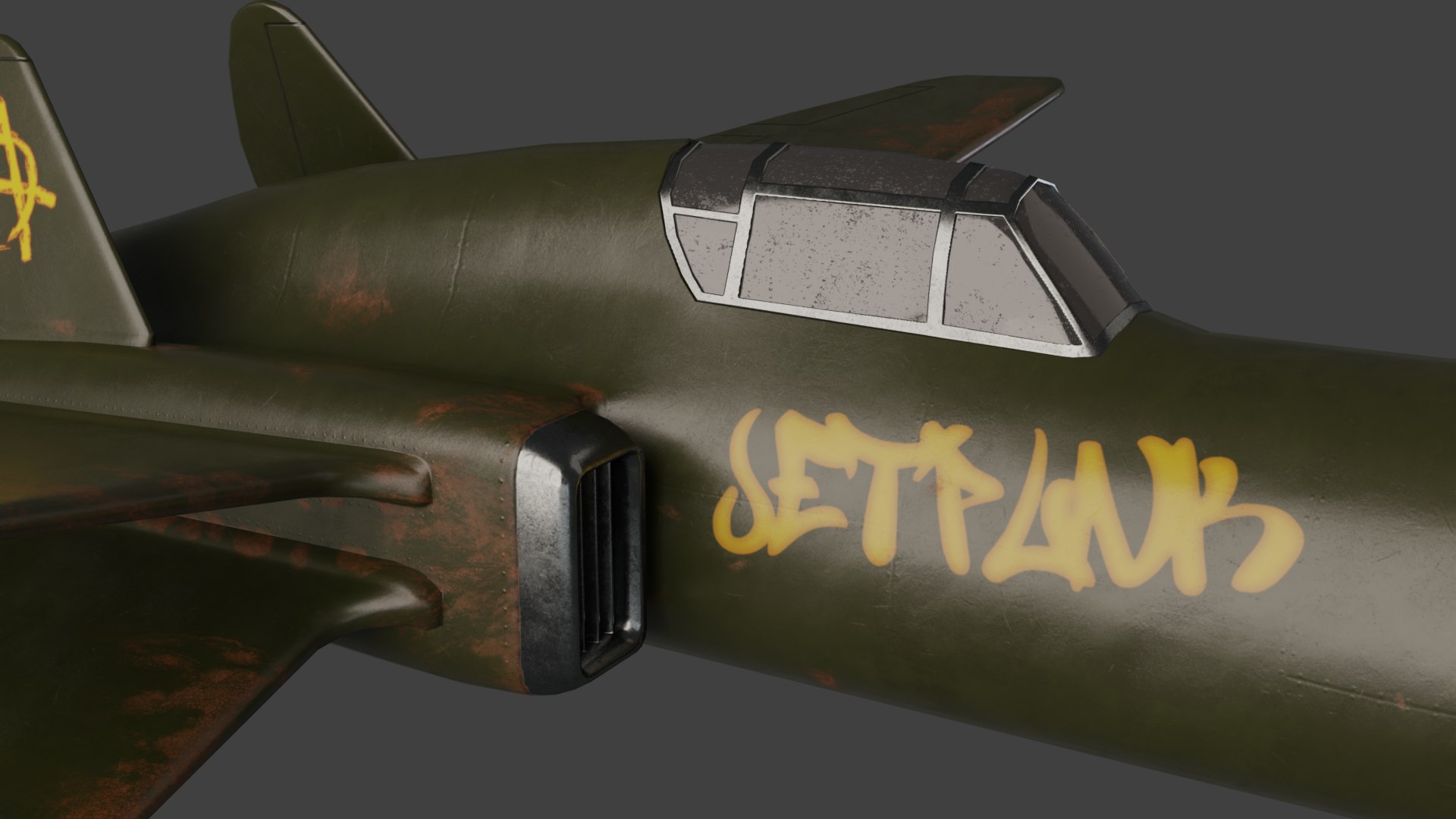 3D Fantasy Jet Punk Plane Model - TurboSquid 2160181