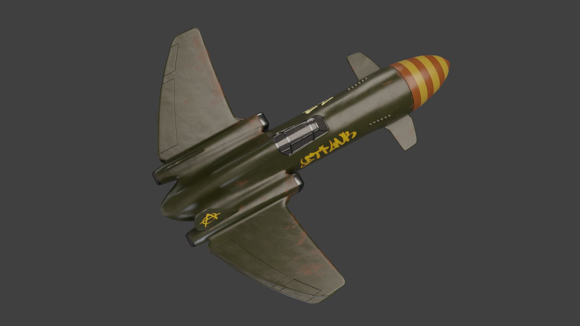 3D Fantasy Jet Punk Plane Model - TurboSquid 2160181