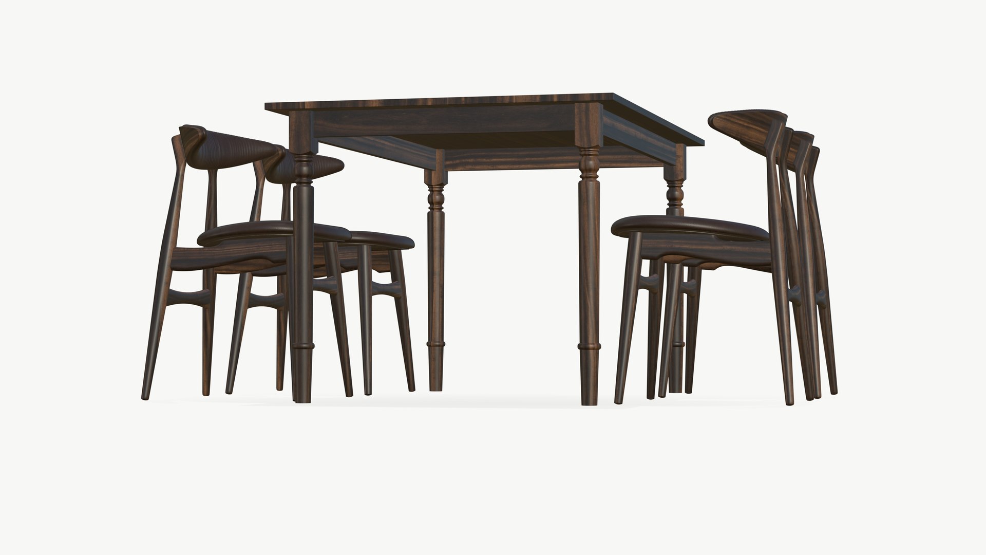 Dining Table For 4 People Model - TurboSquid 2013781