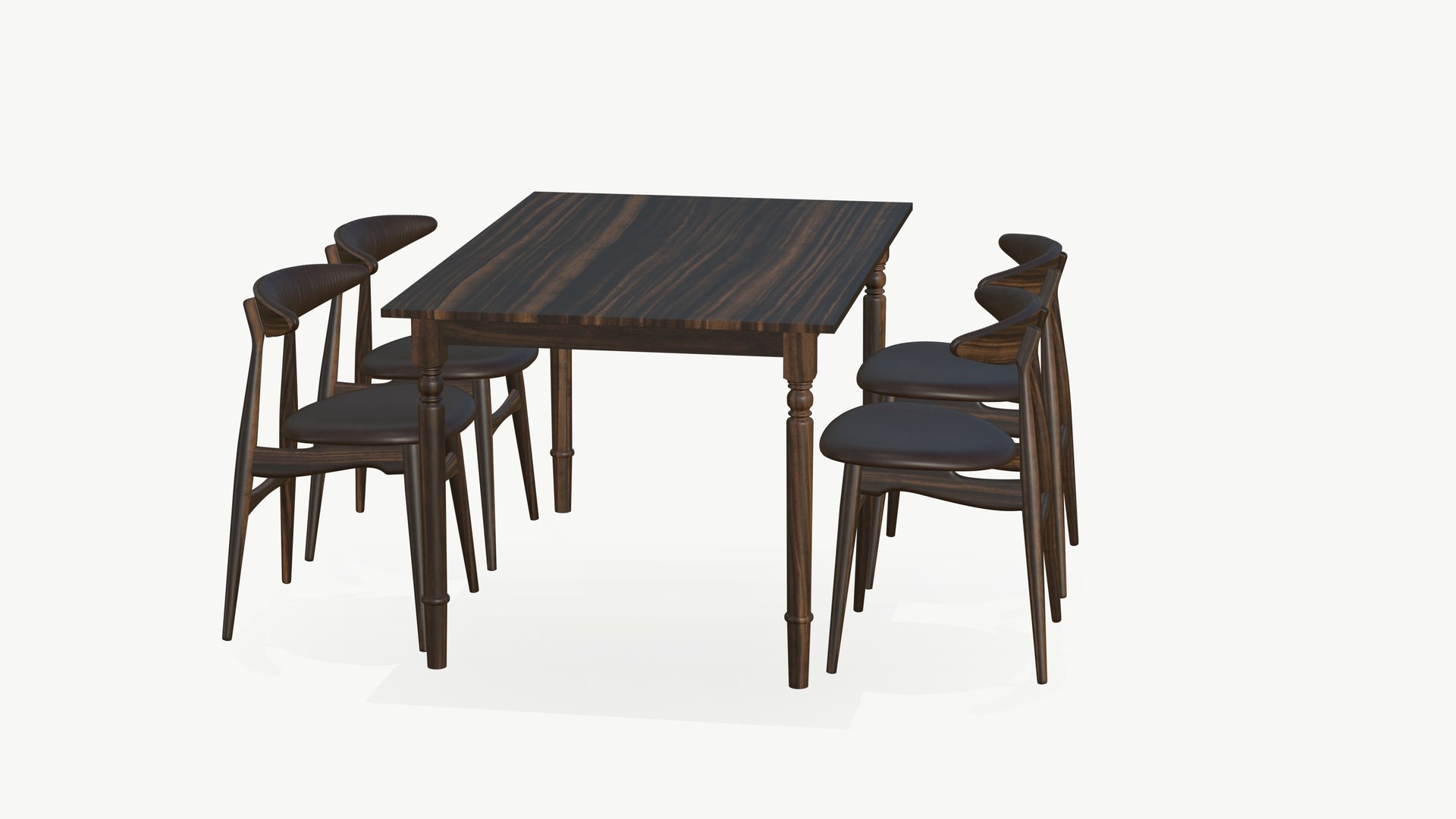 Dining Table For 4 People Model - TurboSquid 2013781