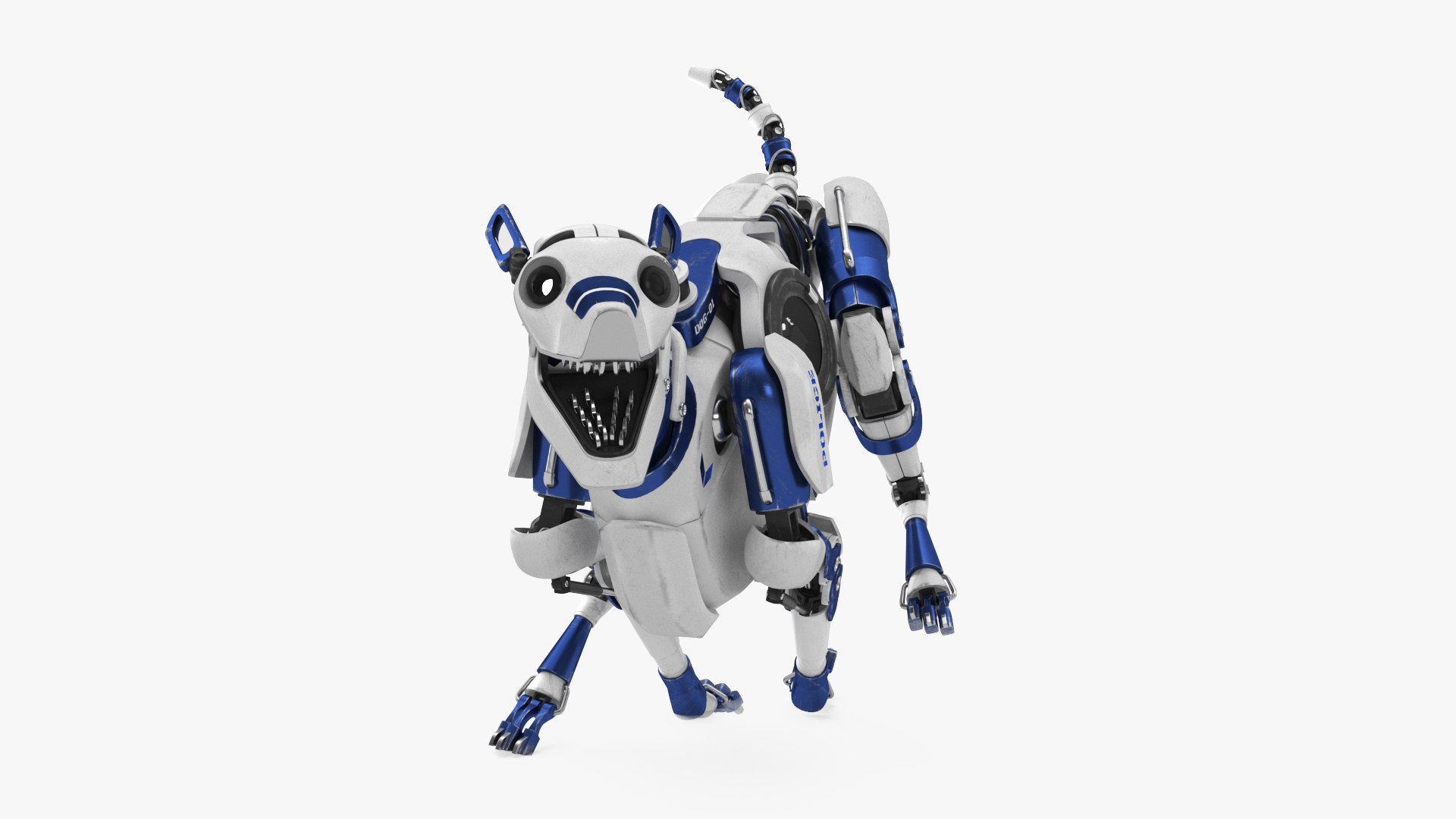 3D Running Futuristic Police Robot Dog - TurboSquid 2268168