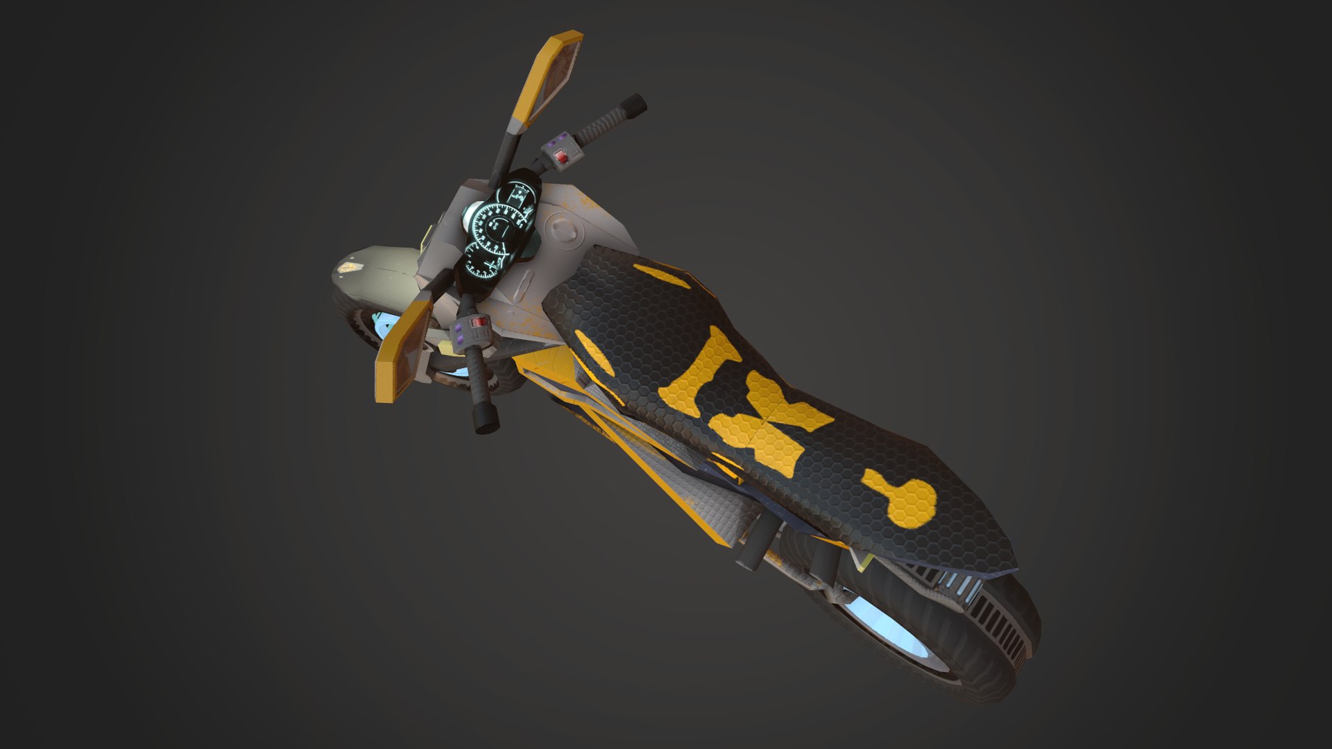 Motorcycle Fantasy Bee 3D - TurboSquid 1683066