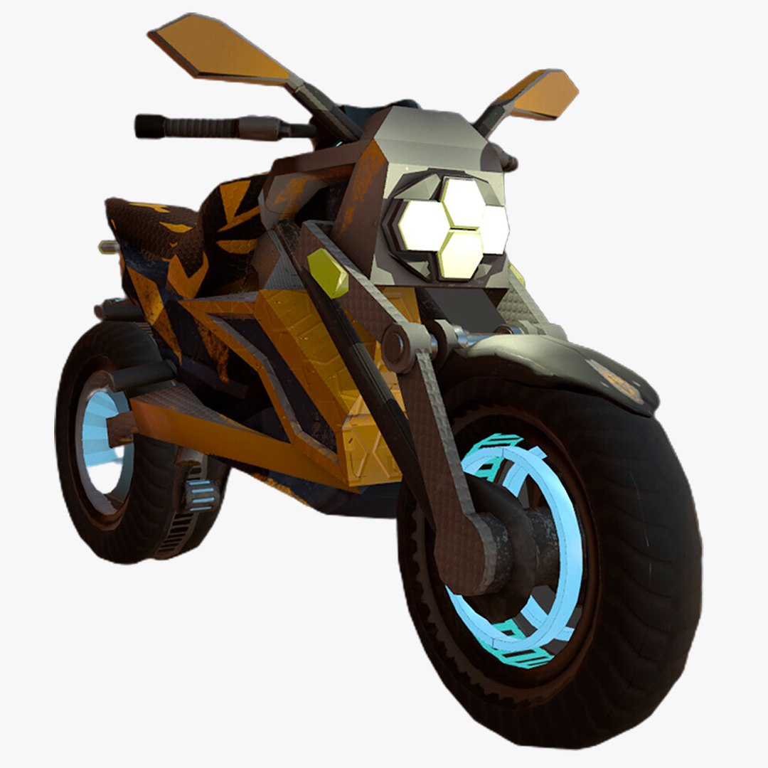 Motorcycle Fantasy Bee 3D - TurboSquid 1683066