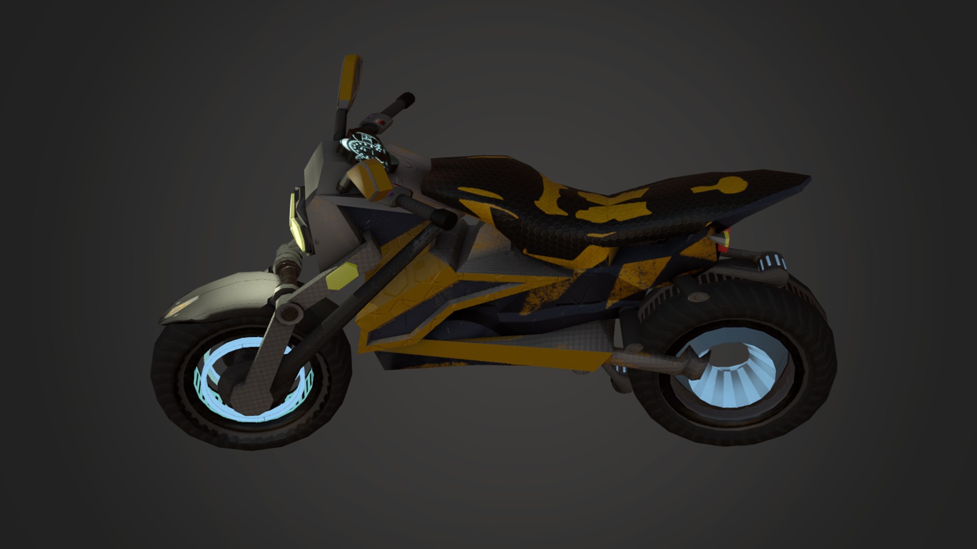 Motorcycle Fantasy Bee 3D - TurboSquid 1683066