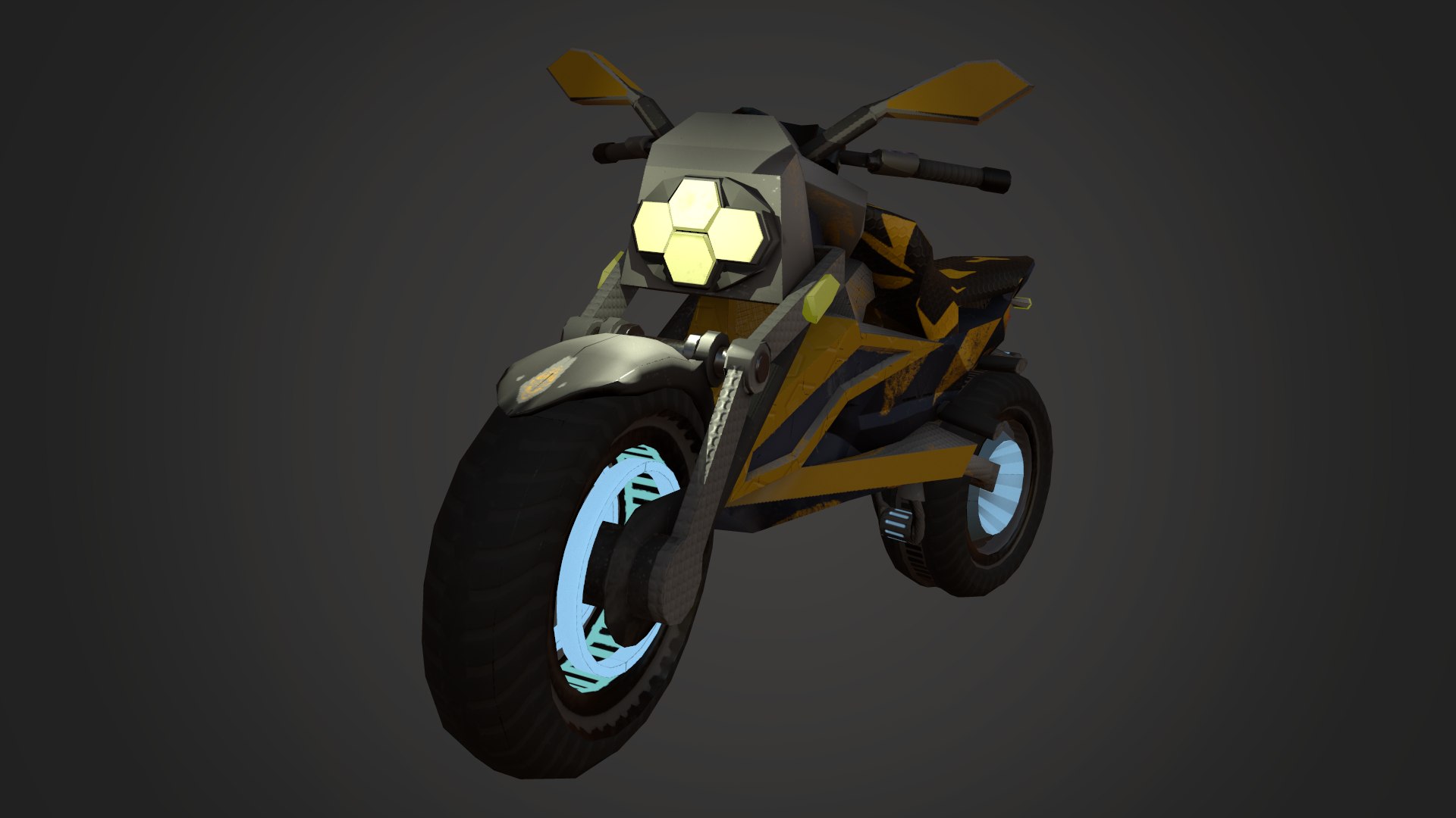 Motorcycle Fantasy Bee 3D - TurboSquid 1683066