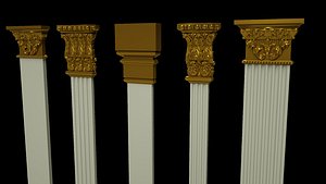 Collection Tuscan Column STL Models for Download | TurboSquid