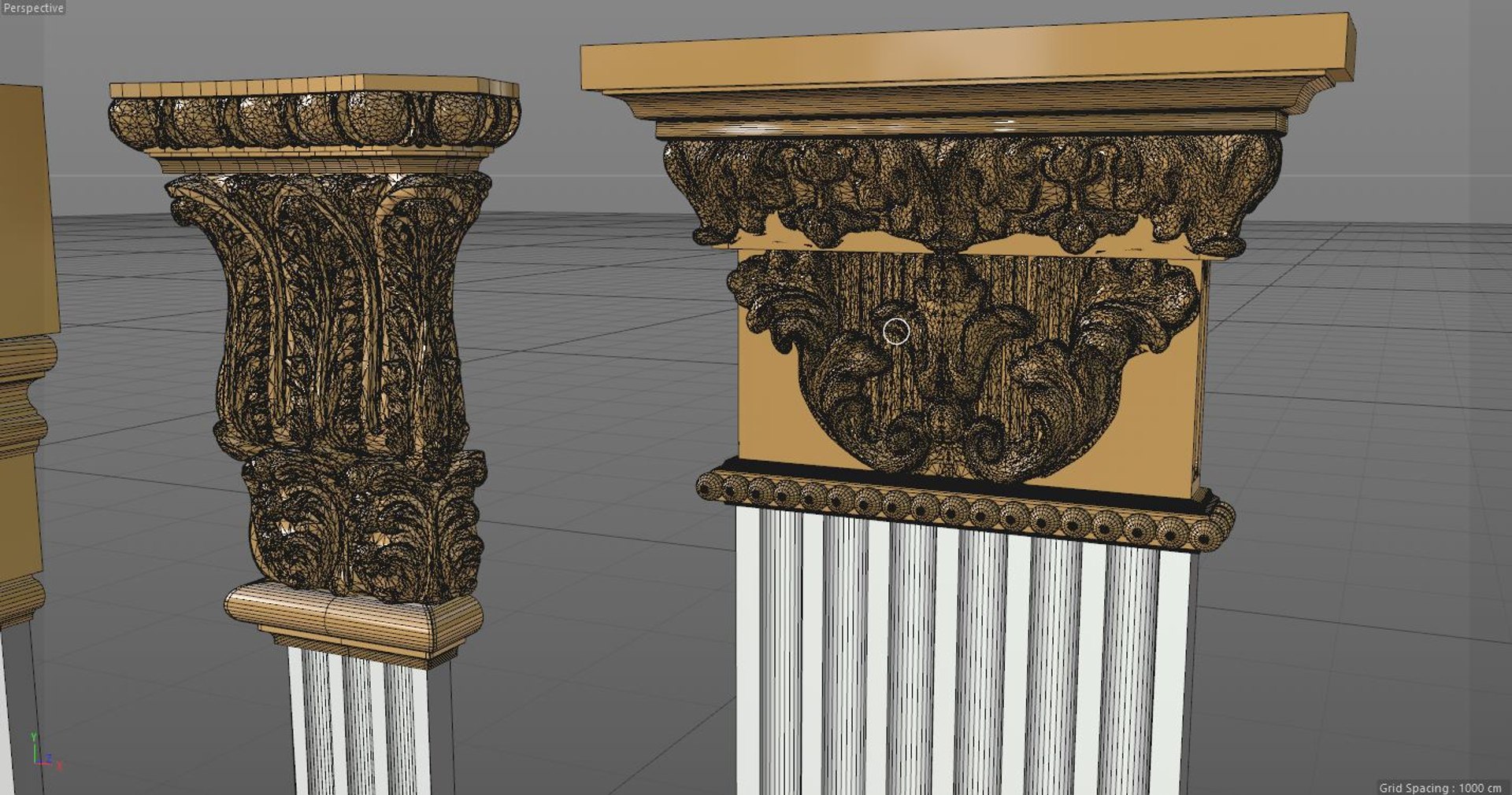 Column Architecture Model - TurboSquid 1480597