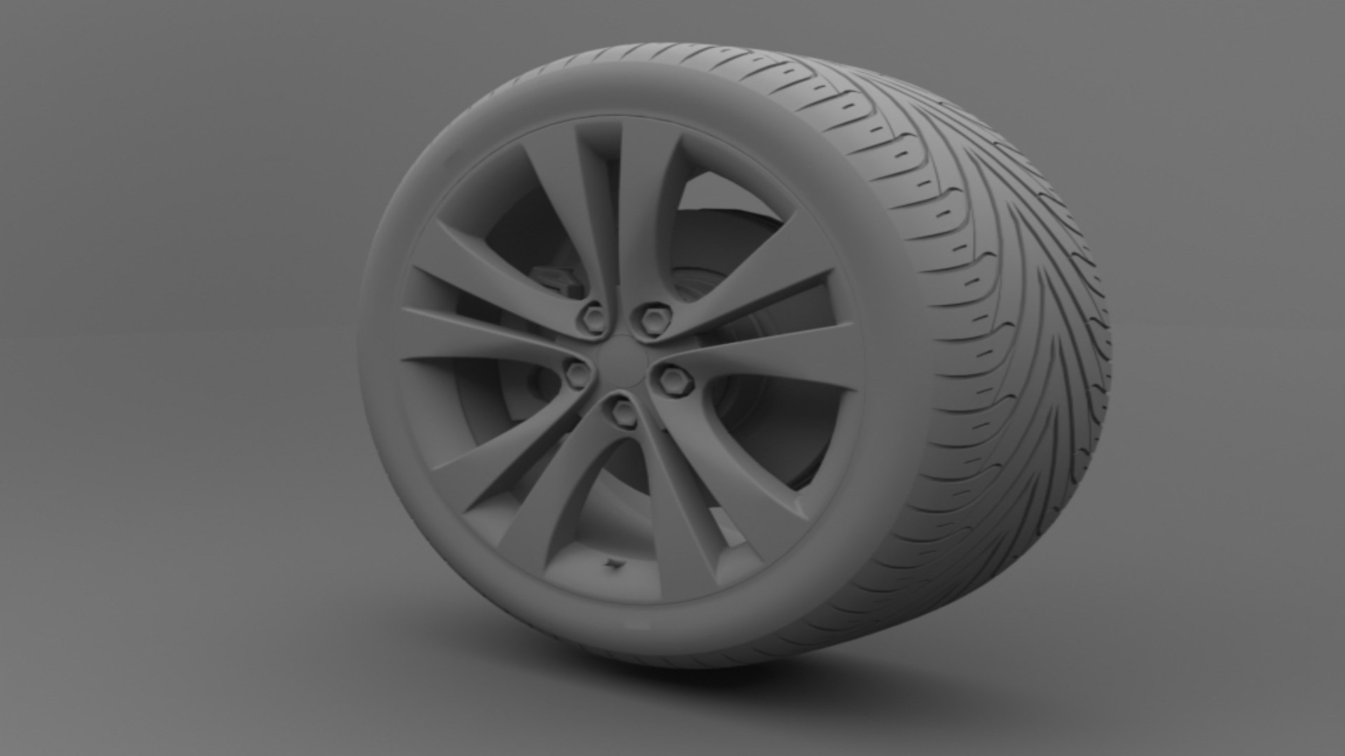 Realistic Tire Wheel 10 Model - TurboSquid 1723196
