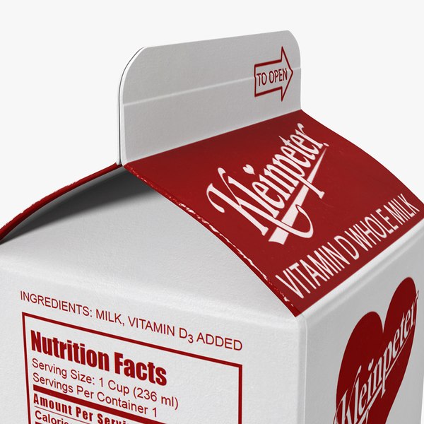 obj milk carton pint package