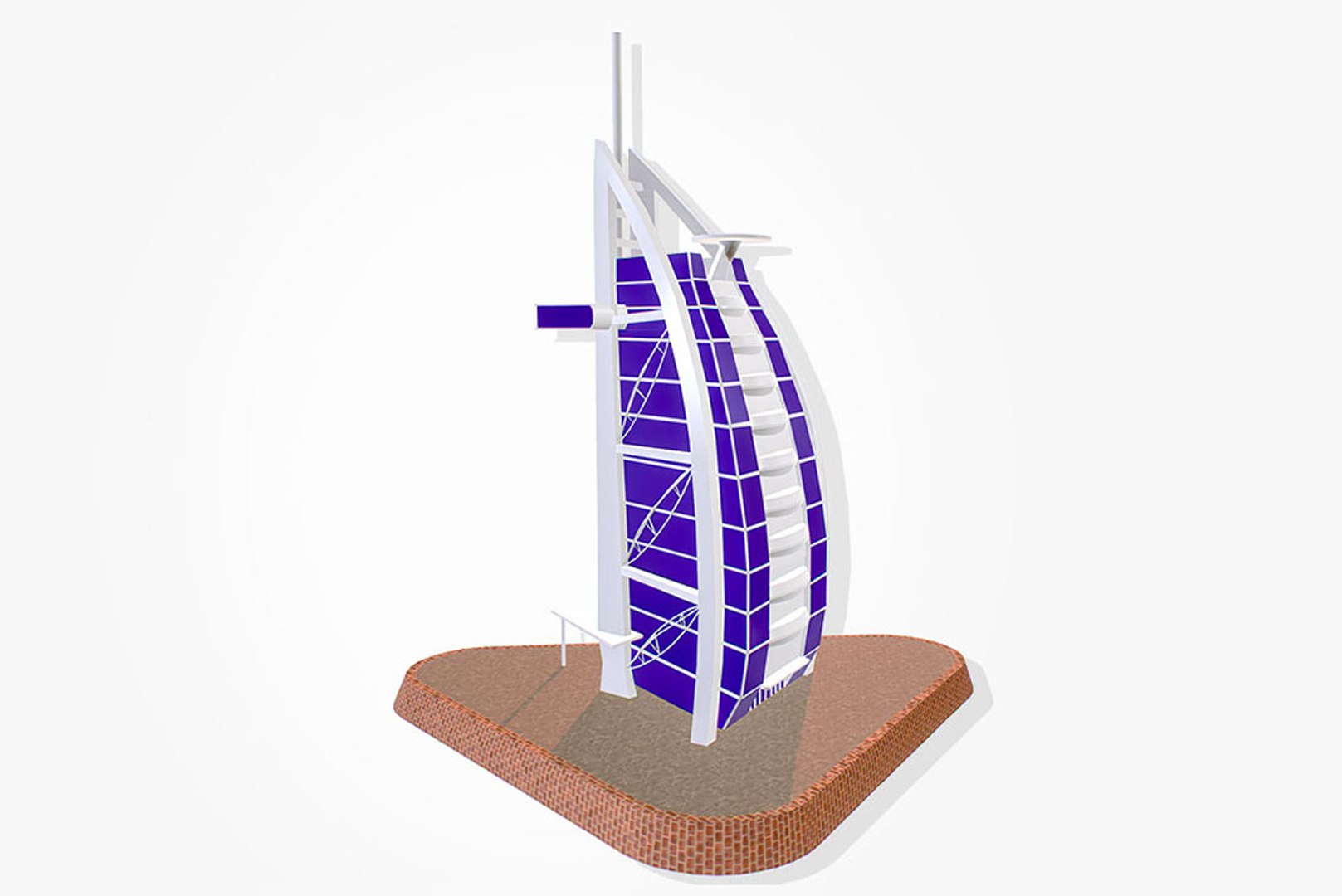 3D Model Burj Al Arab 3D Model - TurboSquid 2124772