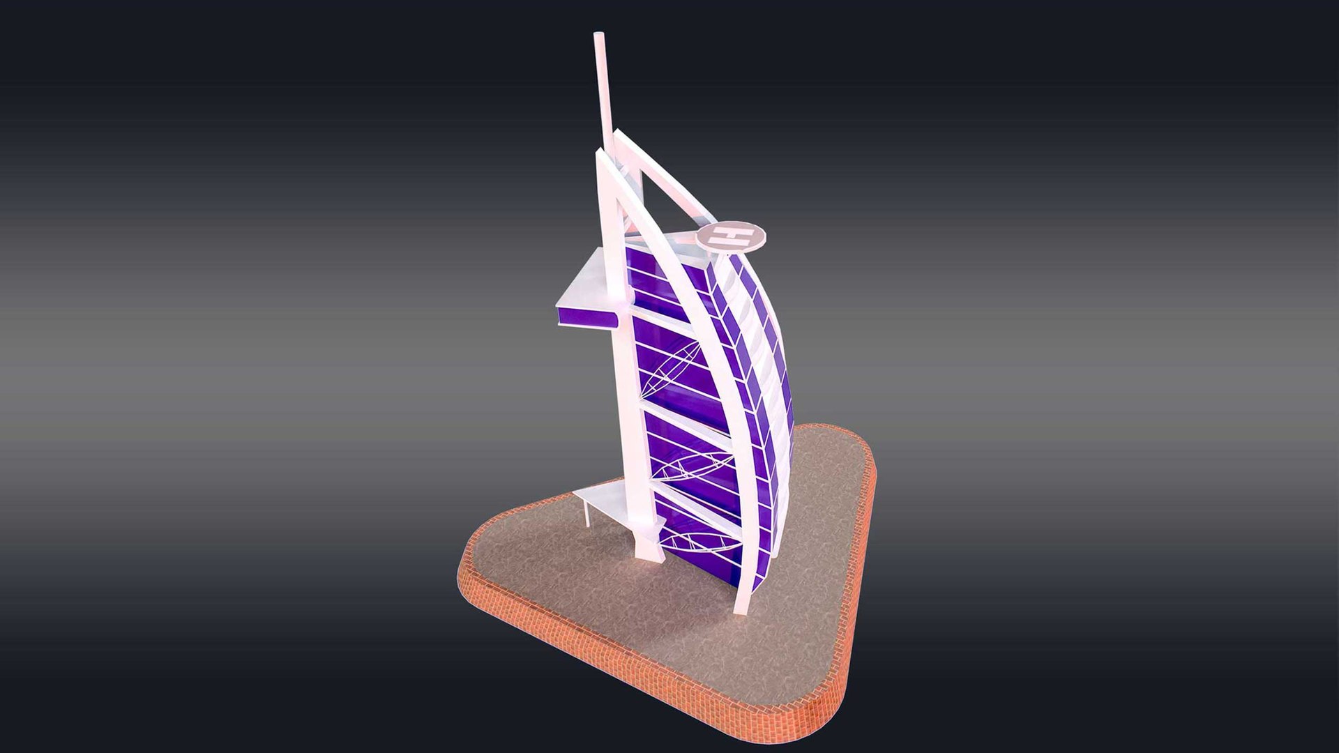 3D Model Burj Al Arab 3D Model - TurboSquid 2124772
