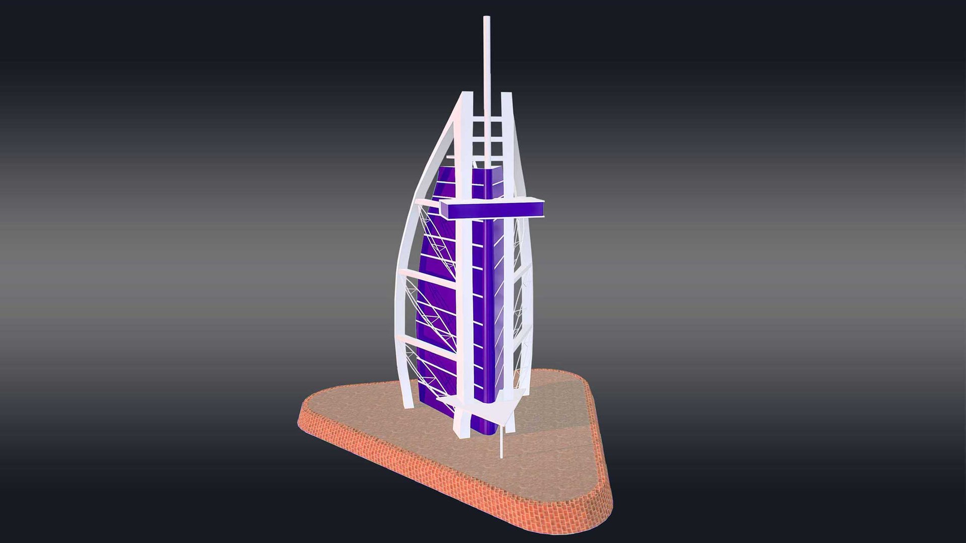 3D Model Burj Al Arab 3D Model - TurboSquid 2124772