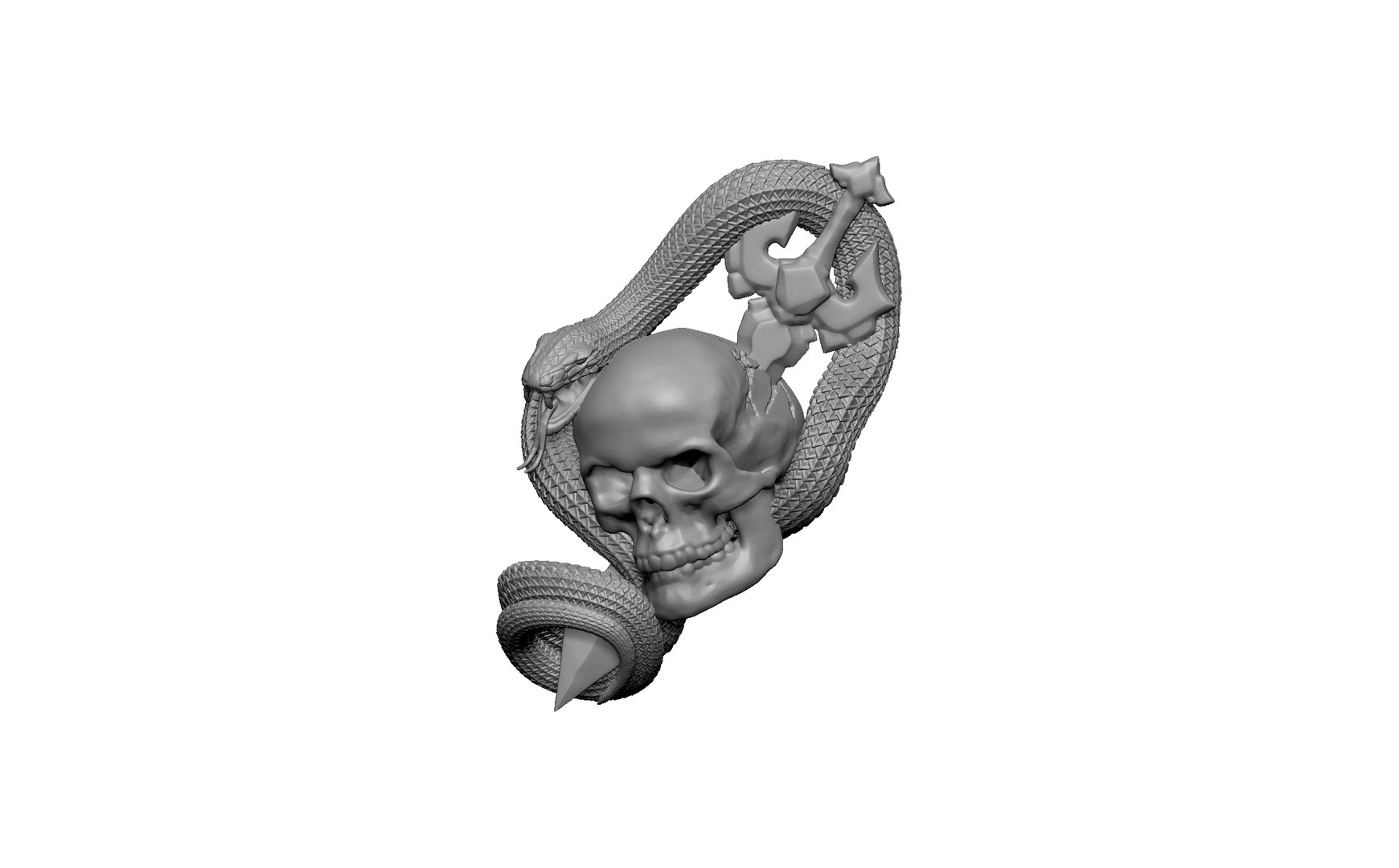 Skull Bones Snake 3D Model - TurboSquid 2261166