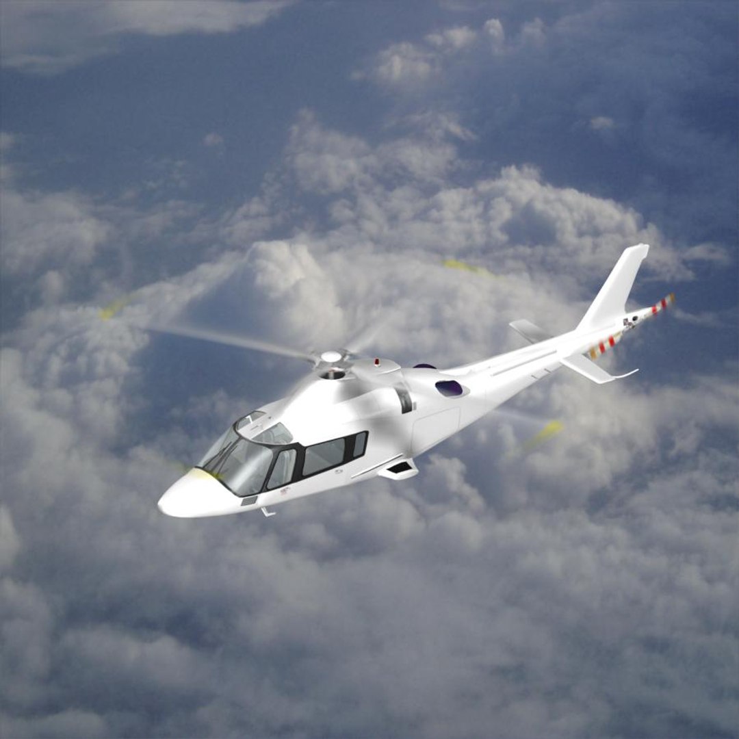 Agusta A-109e Generic White 3d Model