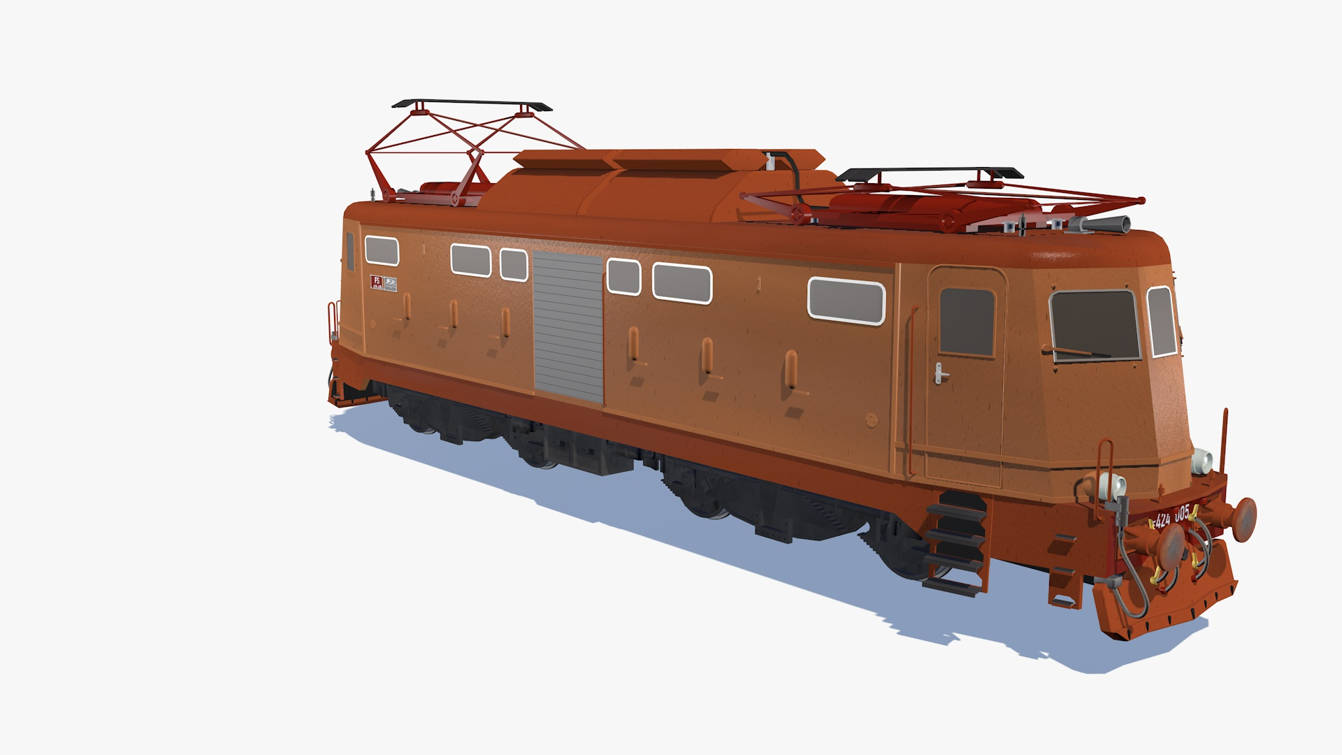3D Model Electric Locomotive E424 - TurboSquid 2412165