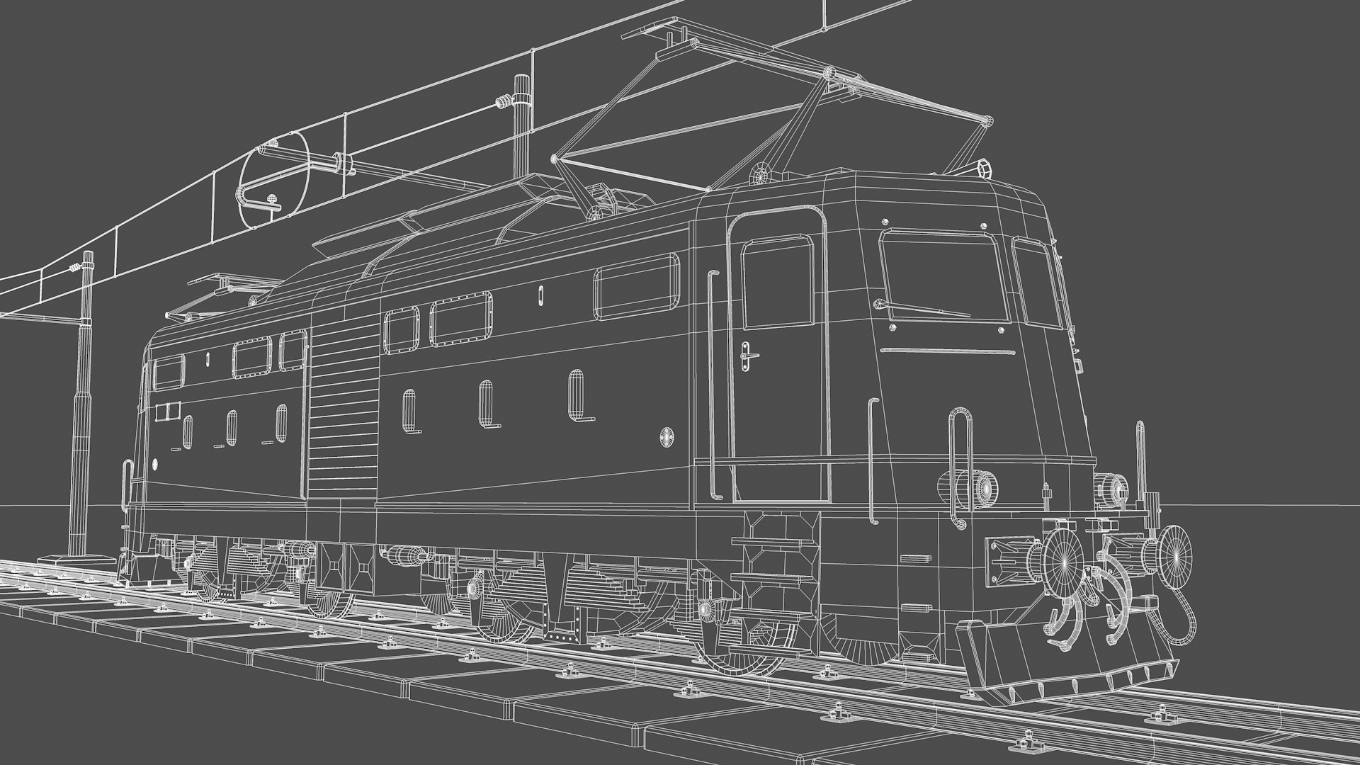 3D Model Electric Locomotive E424 - TurboSquid 2412165