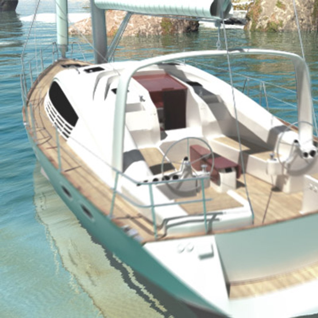 Sailing Yacht 3d Fbx