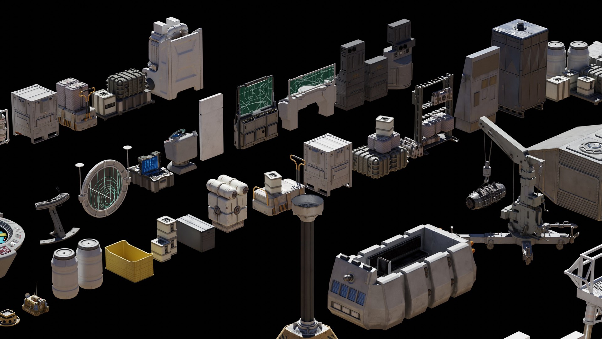 Star Wars Galactic Republic Prop Collection Kitbash 3D Model 3D ...