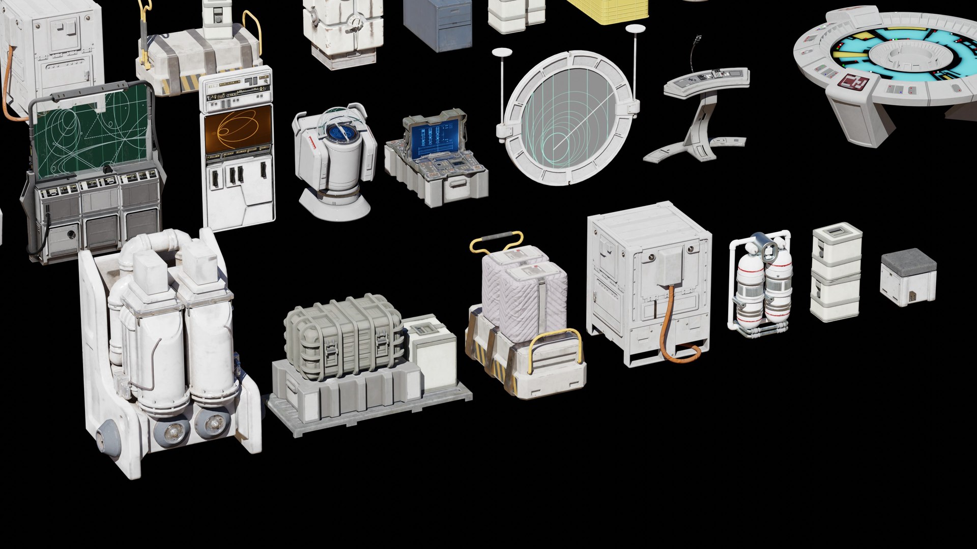 Star Wars Galactic Republic Prop Collection Kitbash 3D Model 3D ...