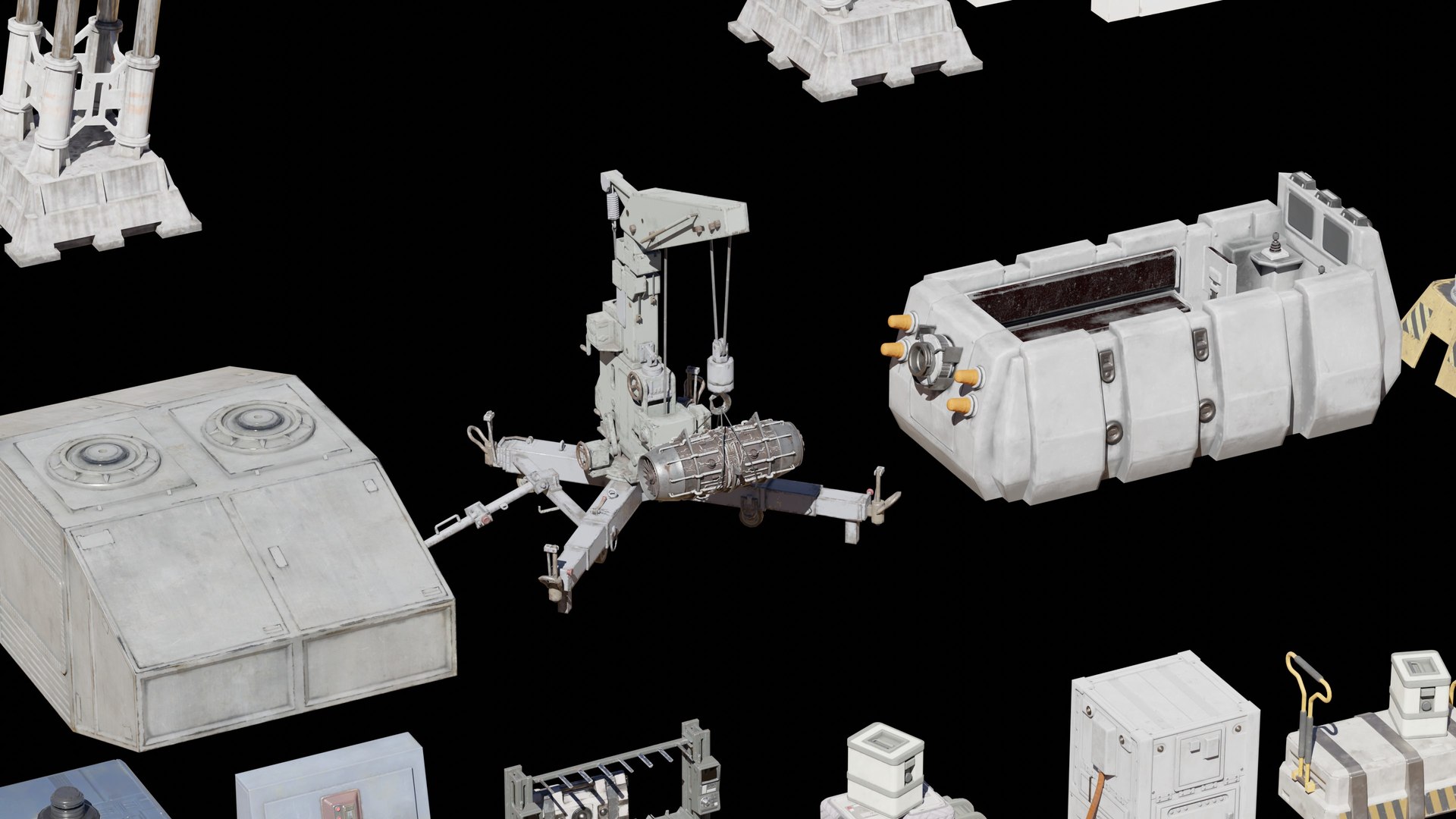 Star Wars Galactic Republic Prop Collection Kitbash 3D Model 3D ...