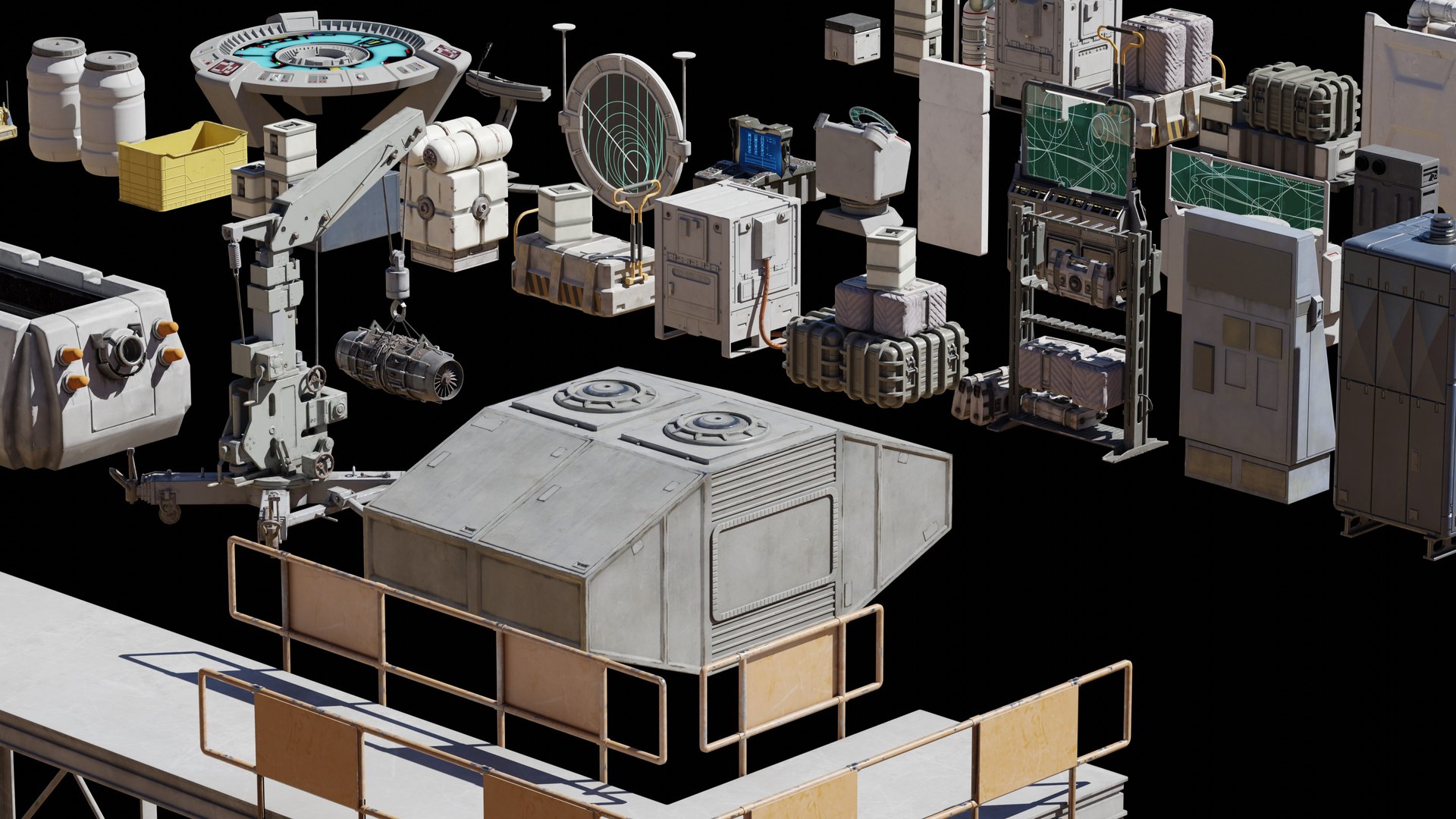 Star Wars Galactic Republic Prop Collection Kitbash 3D Model 3D ...