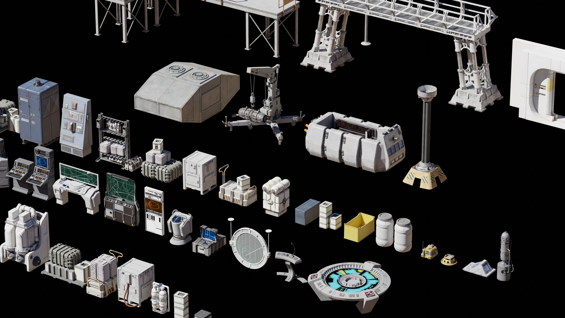 Star Wars Galactic Republic Prop Collection Kitbash 3D Model 3D ...